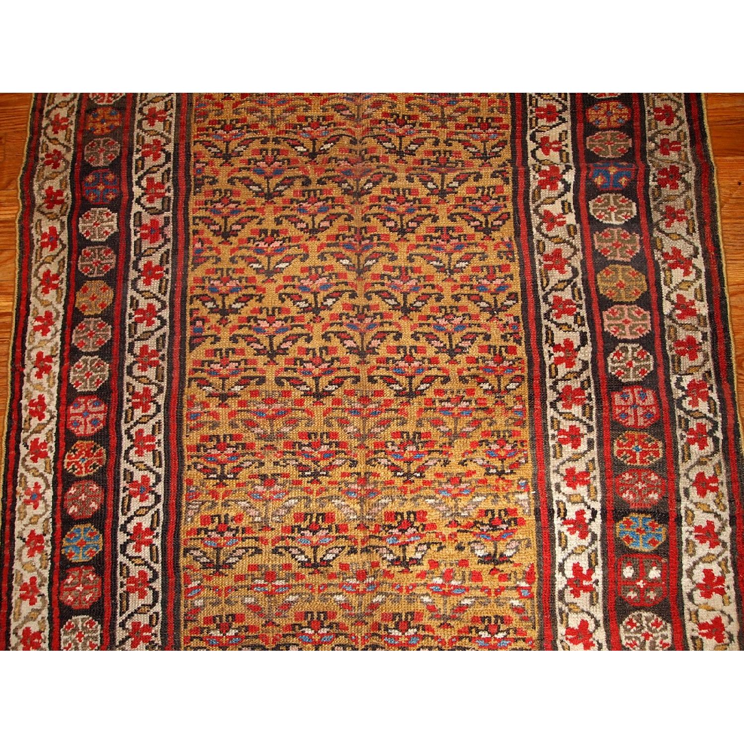 Antique Handmade Persian Kurdish Rug - AptDeco