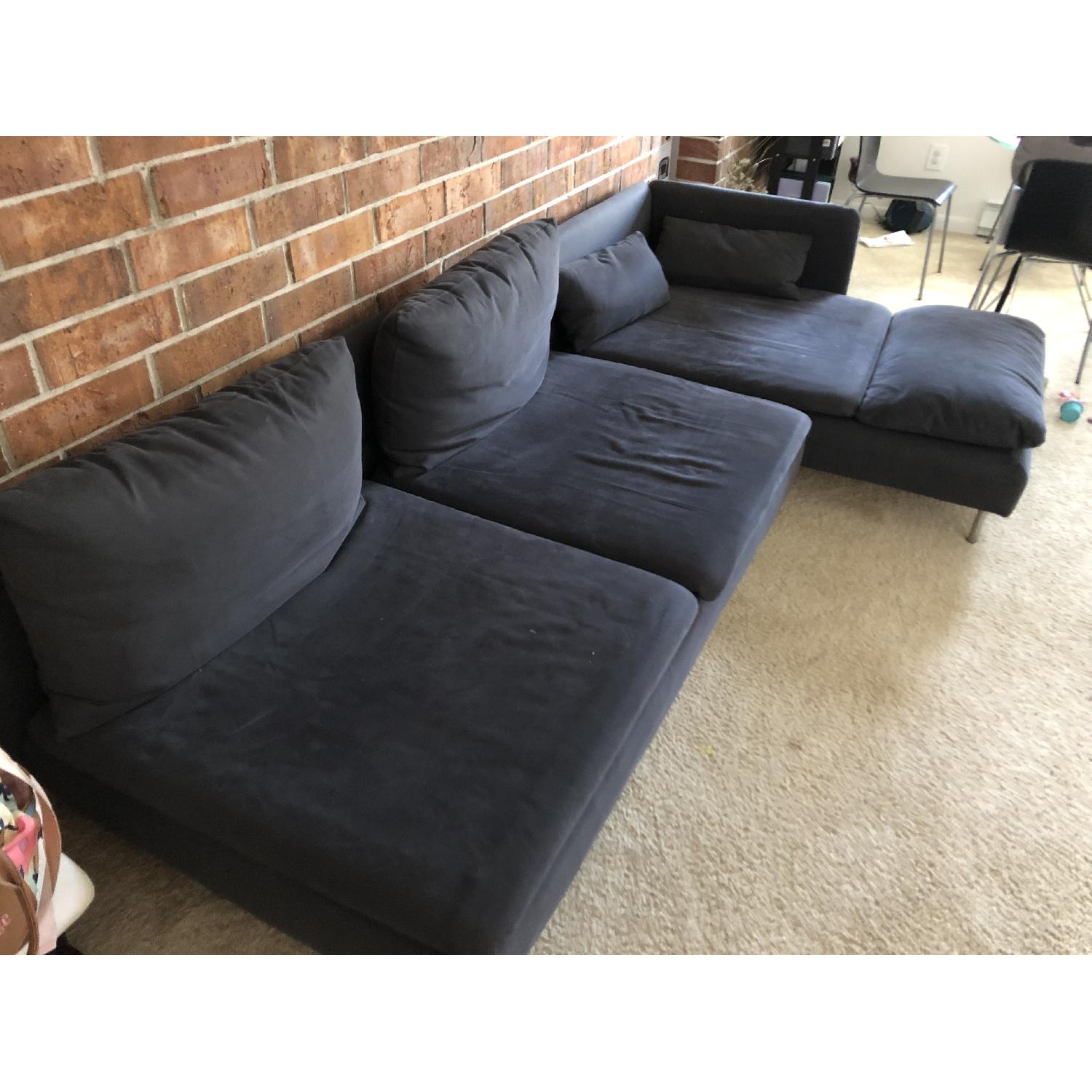 Ikea Soderhamn Dark Grey Sectional Sofa - AptDeco