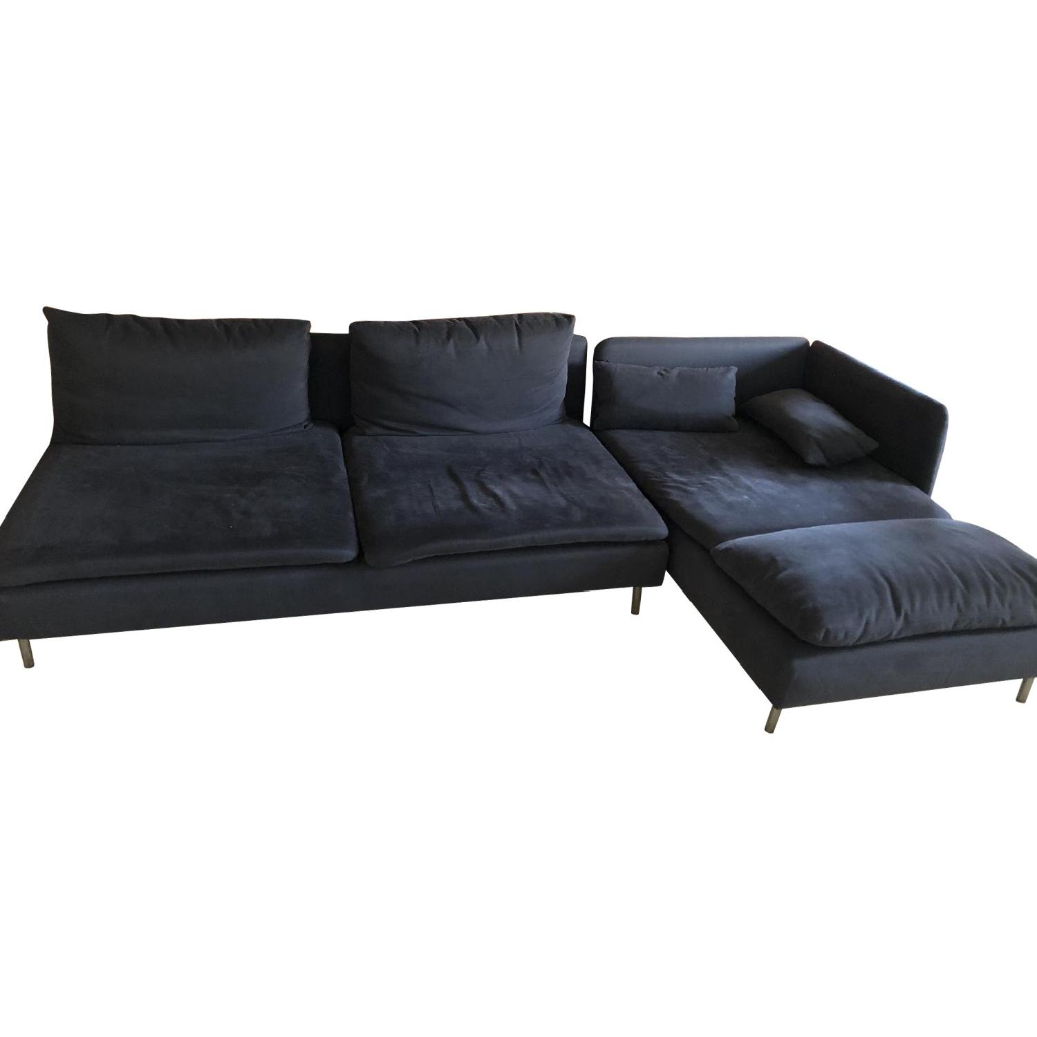 Ikea Soderhamn Dark Grey Sectional Sofa - AptDeco