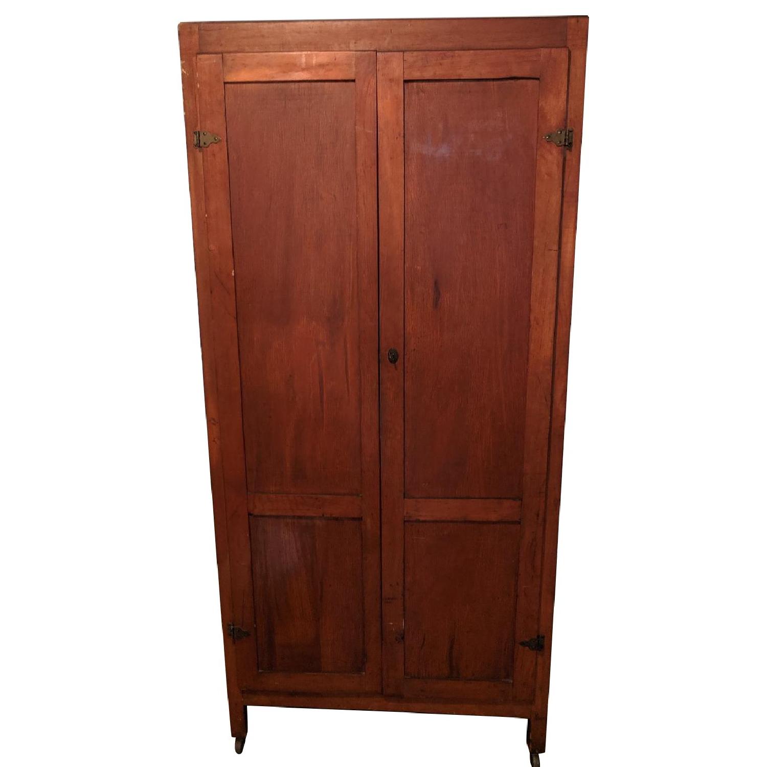 Antique Country 2-Door Wardrobe - AptDeco