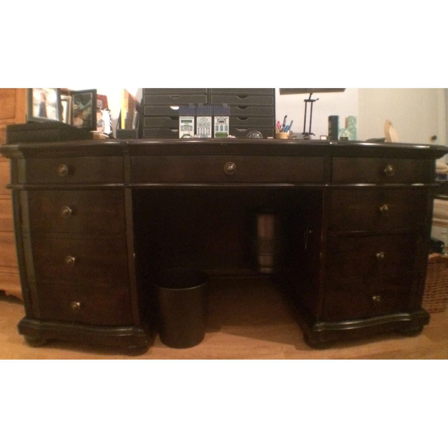 Raymour & Flanigan Solid Wood Regal Desk - AptDeco