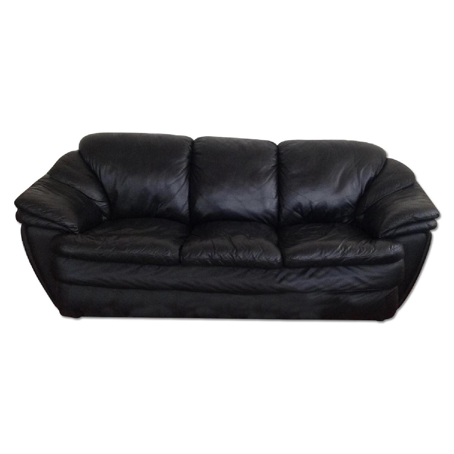 DeCoro Leather 3 Seater Sofa - AptDeco