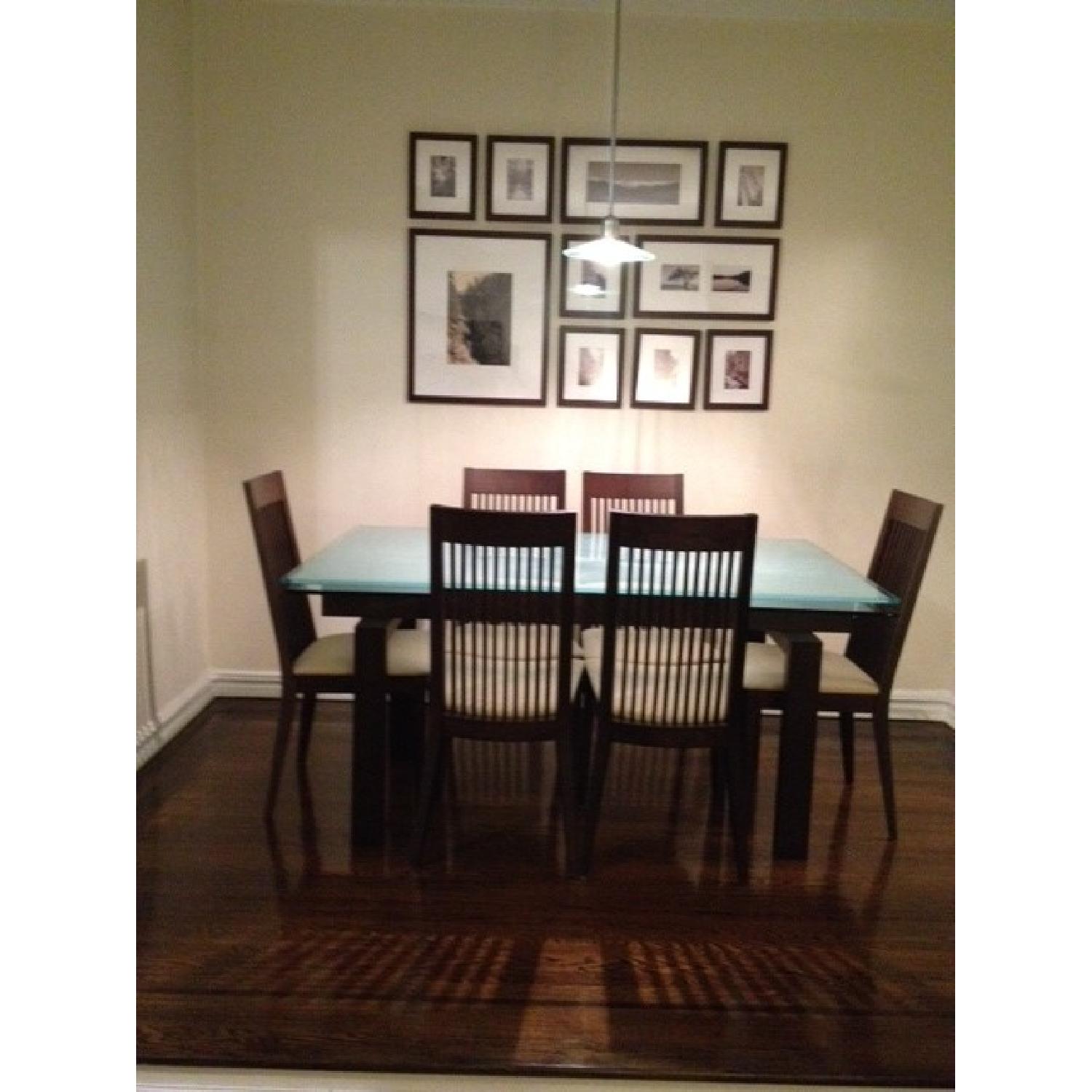 Calligaris Hyper Extendable Dining Table w/ 6 Chairs - AptDeco