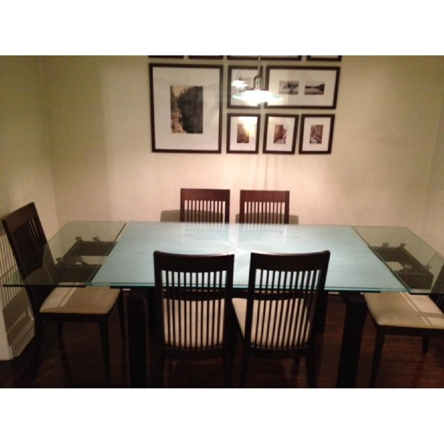 Calligaris Hyper Extendable Dining Table w/ 6 Chairs - AptDeco