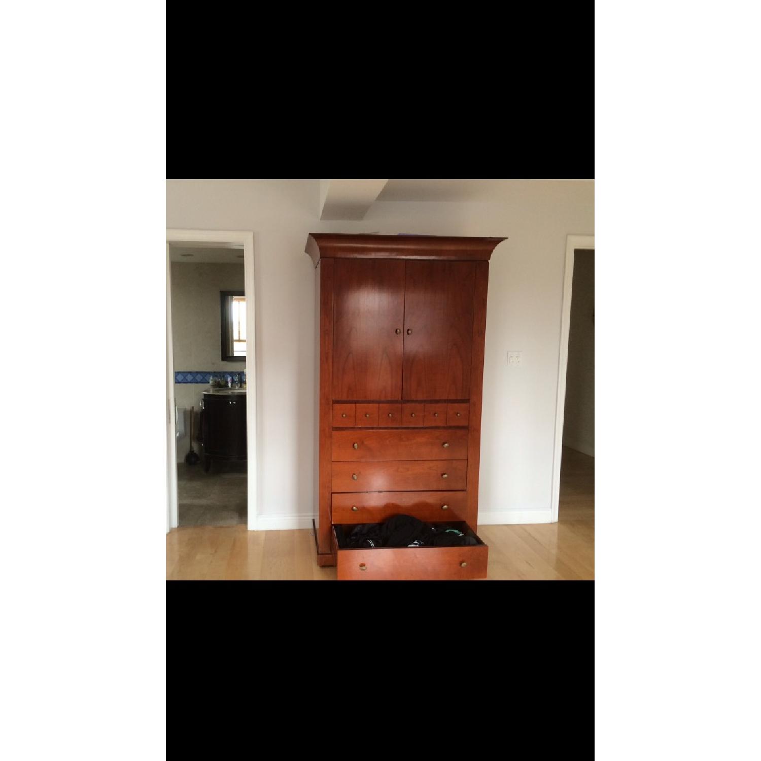 Grange Cherry Wood Armoire - AptDeco