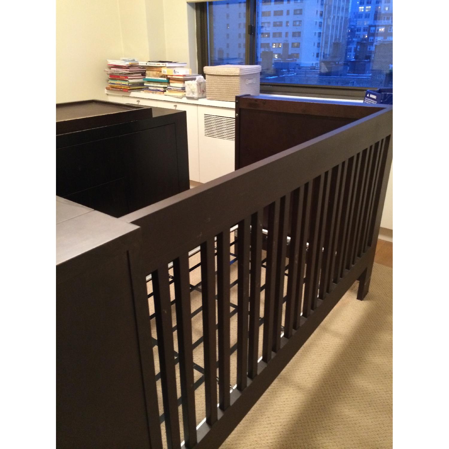 Morigeau-Lepine Toddler Bed/Crib + Dresser/Changing Table w/ Mirror ...