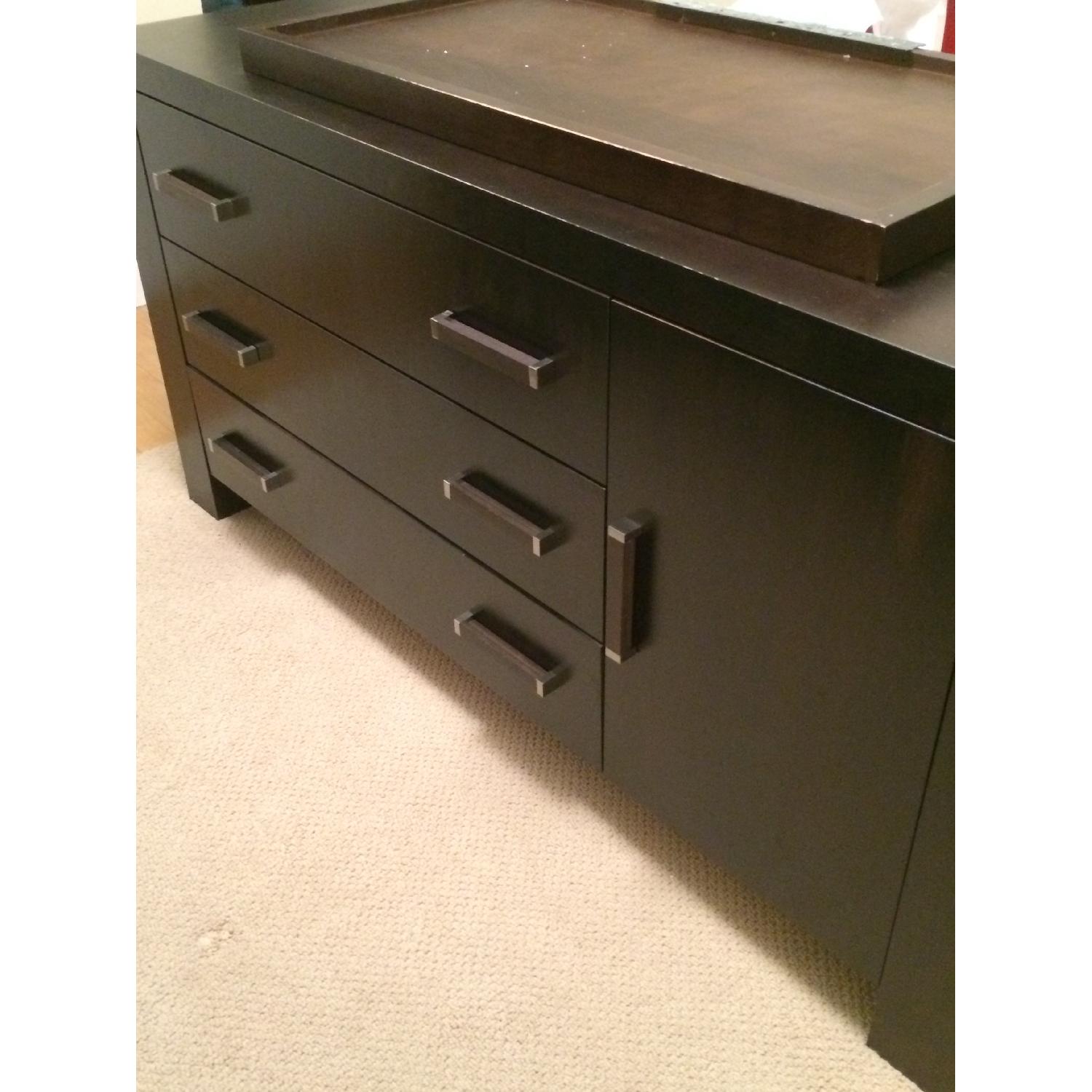 Morigeau-Lepine Toddler Bed/Crib + Dresser/Changing Table w/ Mirror ...