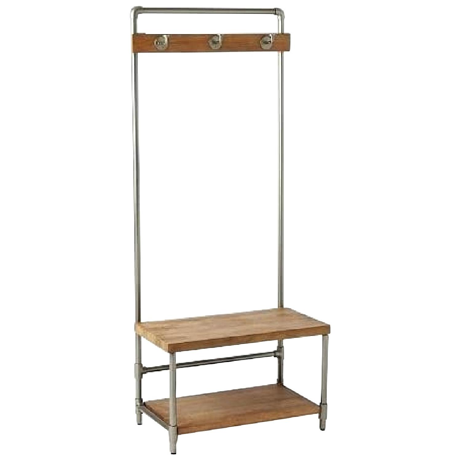 West Elm Industrial Chic Style Hall Tree - AptDeco
