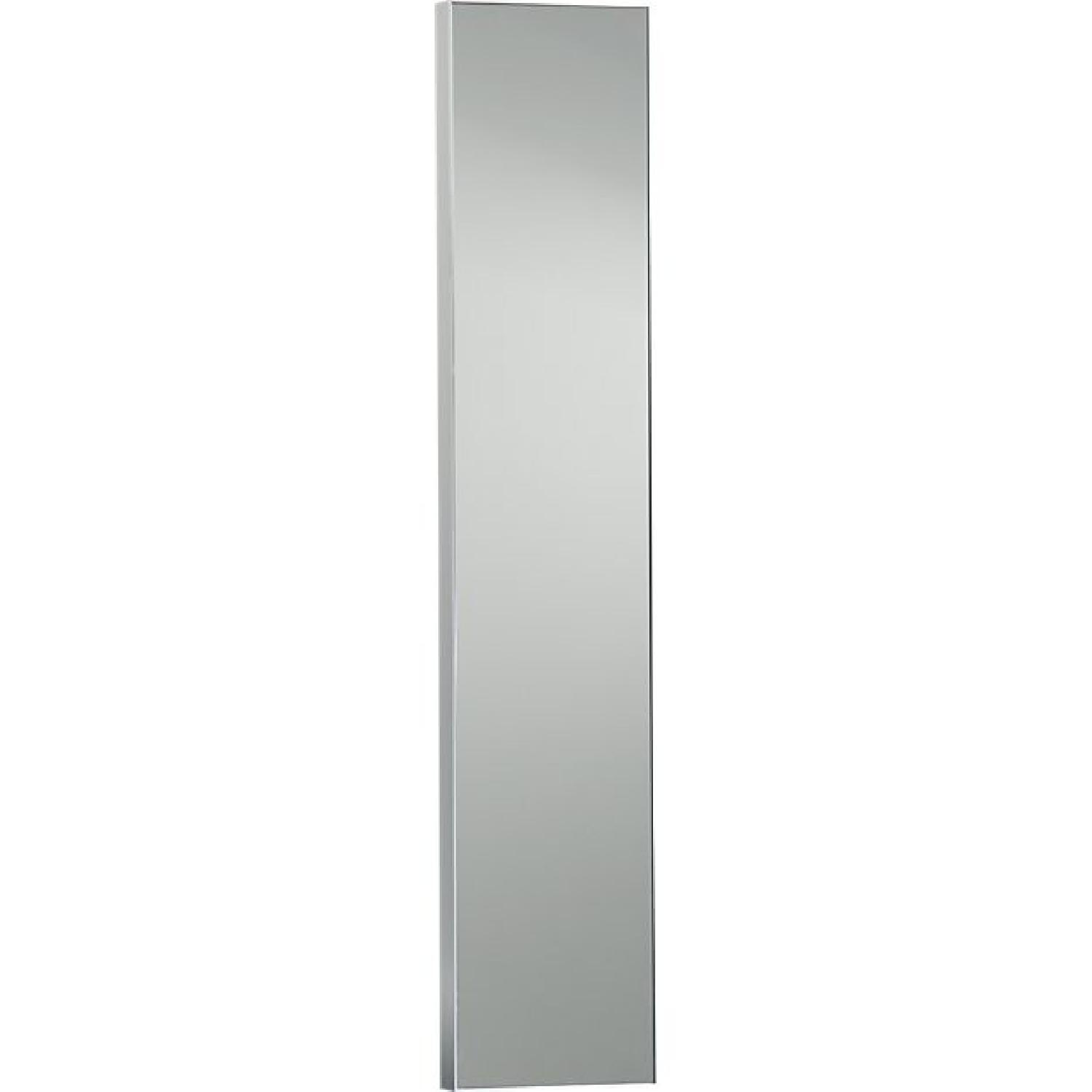 CB2 Infinity Narrow Silver Mirror - AptDeco