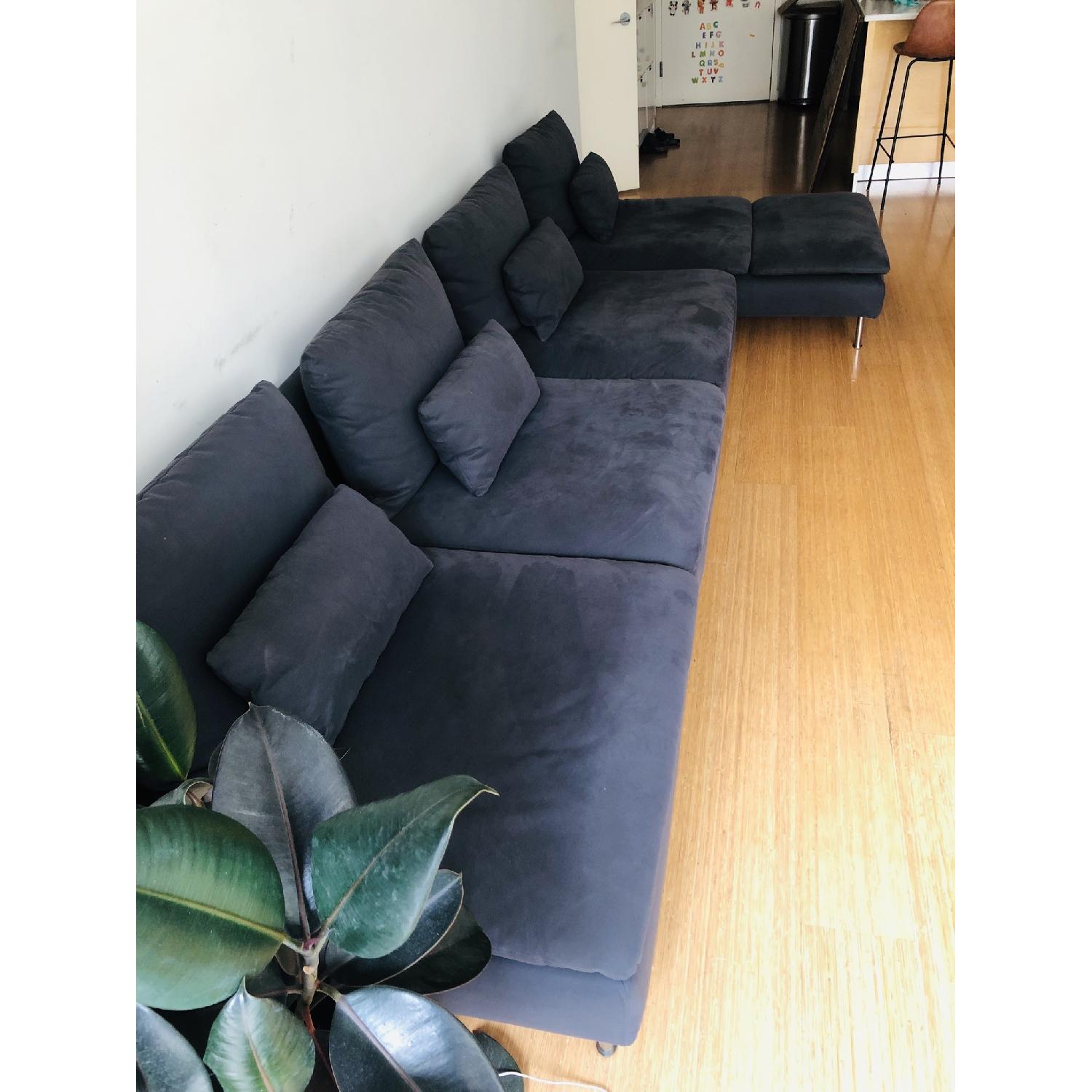 Ikea Soderhamn Dark Grey Sectional Sofa - AptDeco