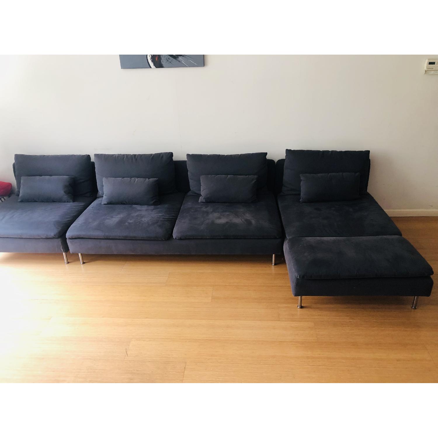 Ikea Soderhamn Dark Grey Sectional Sofa - AptDeco