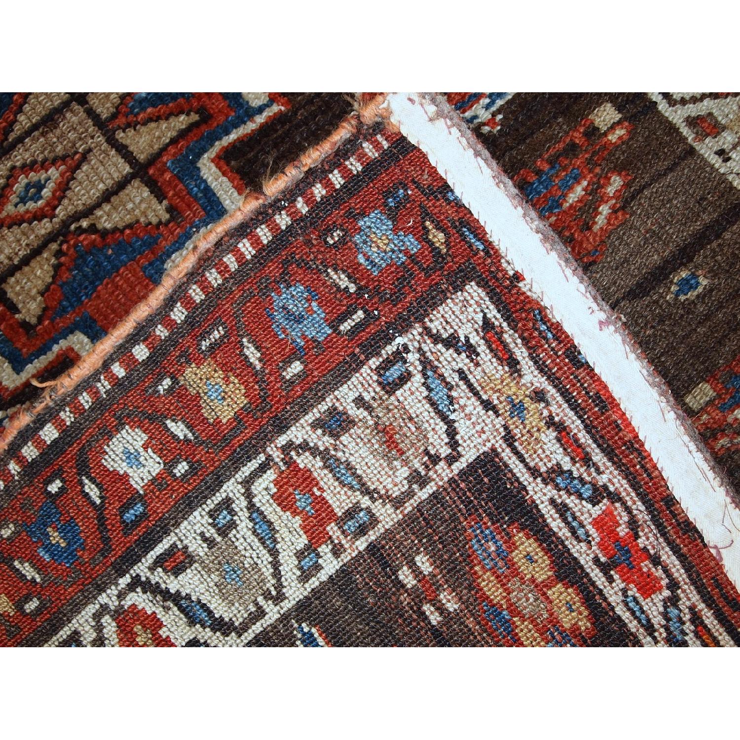 Vintage Handmade Persian Kurdish Rug - AptDeco