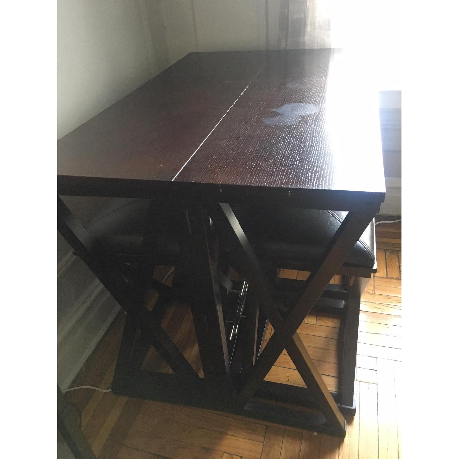 Sitcom Furniture Turin Flip Top Bar Table w/ 4 Stools - AptDeco