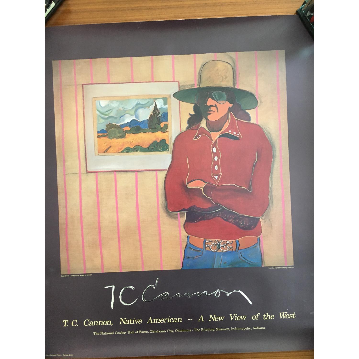 T.C. Cannon Poster of Collector #2 Self-Portrait - AptDeco