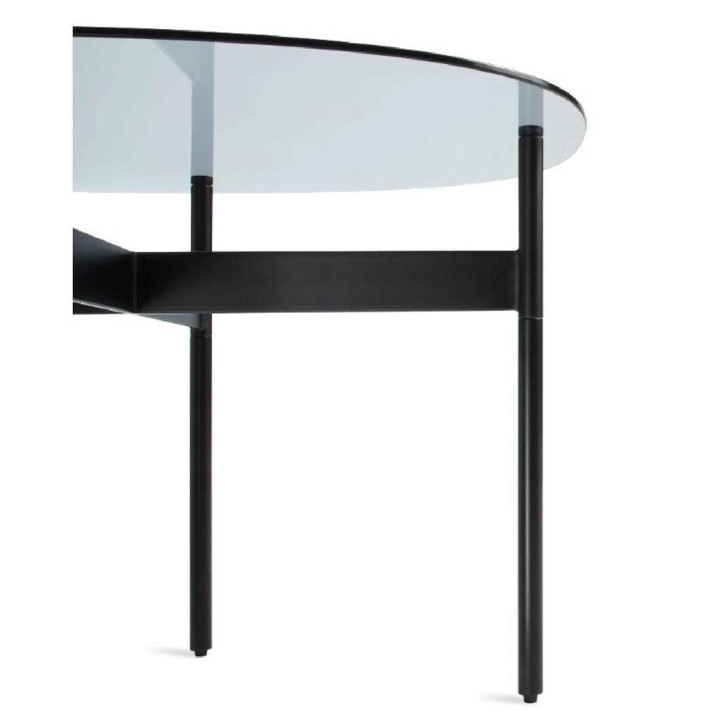 Blu Dot Black & Glass Coffee Table - AptDeco