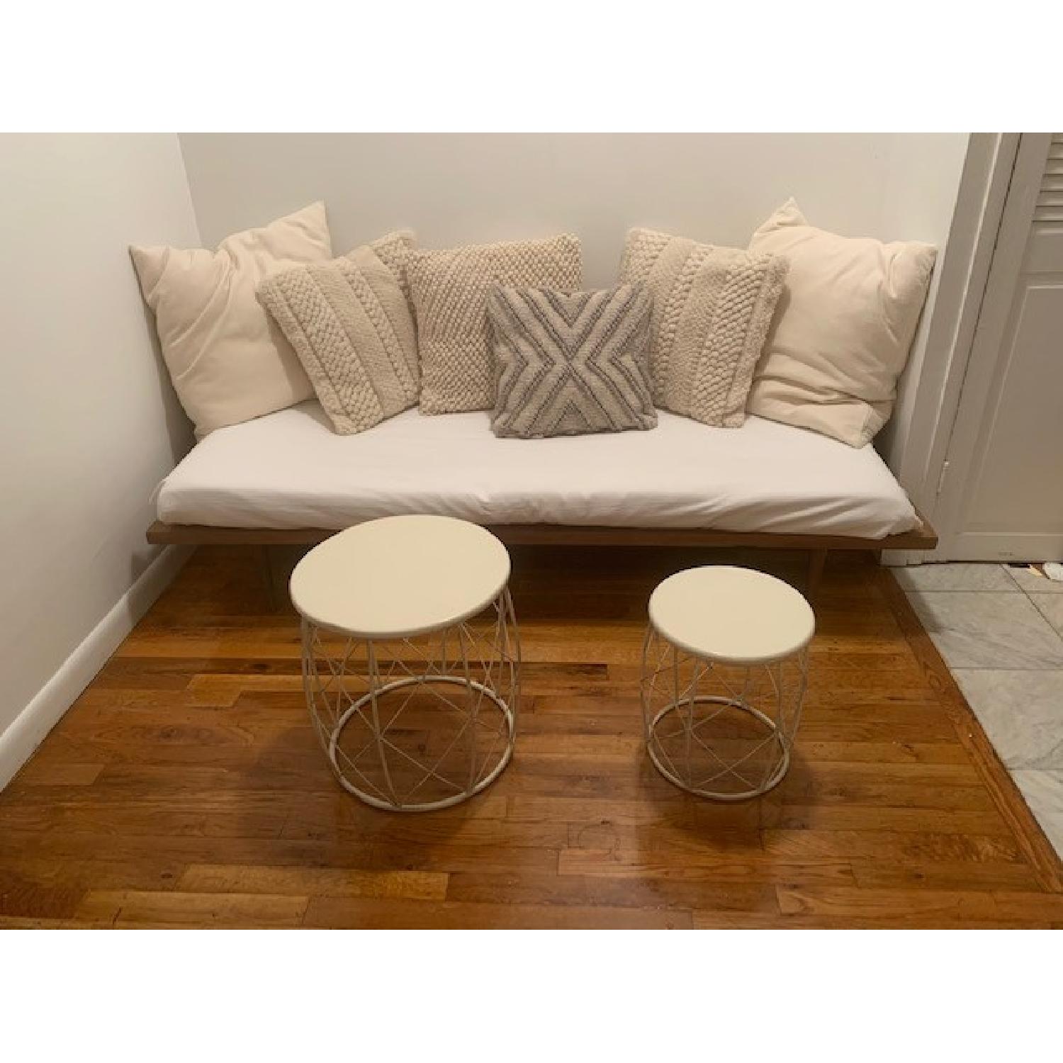 Round Stackable Side Tables - AptDeco