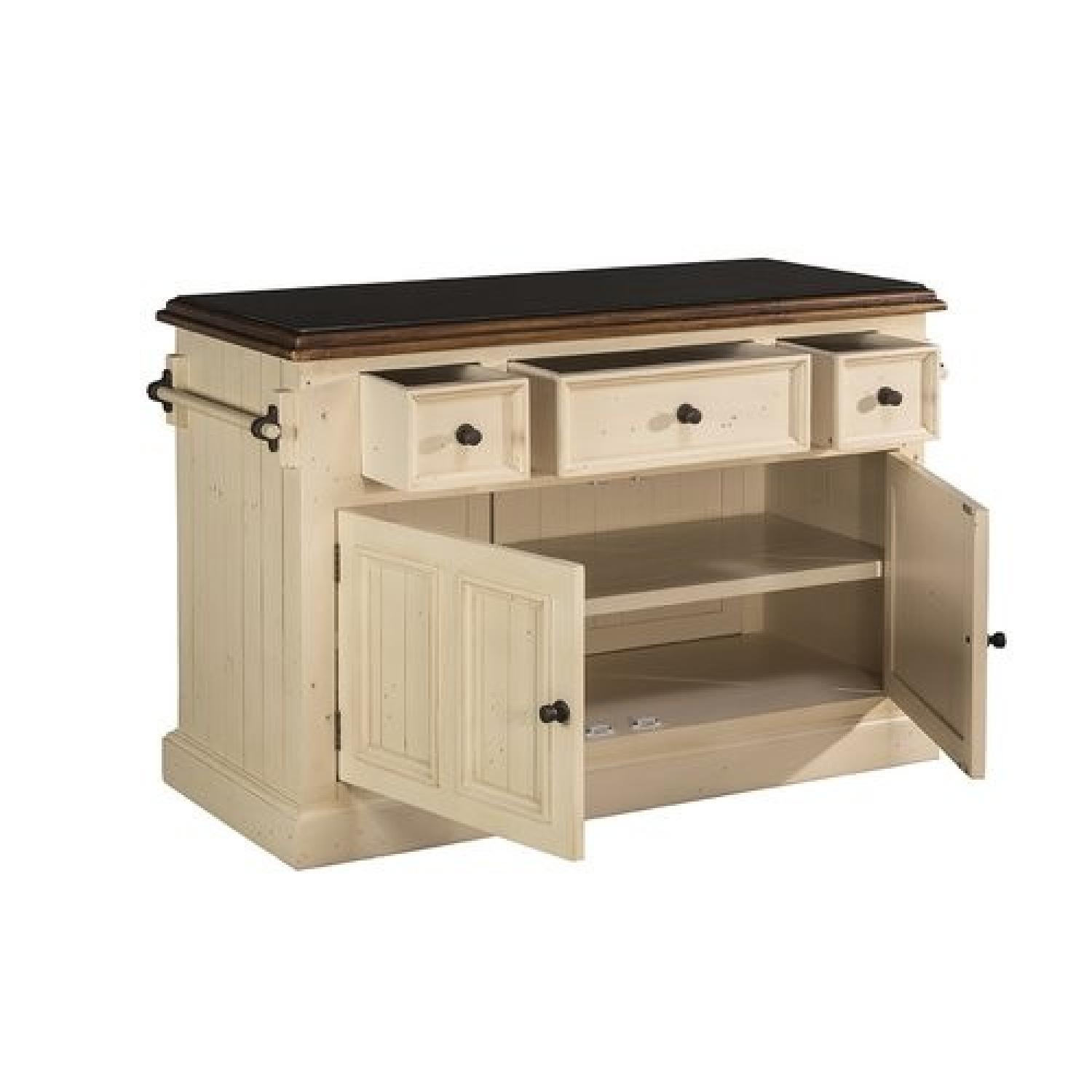Harris Kitchen Island w/ Granite Top - AptDeco