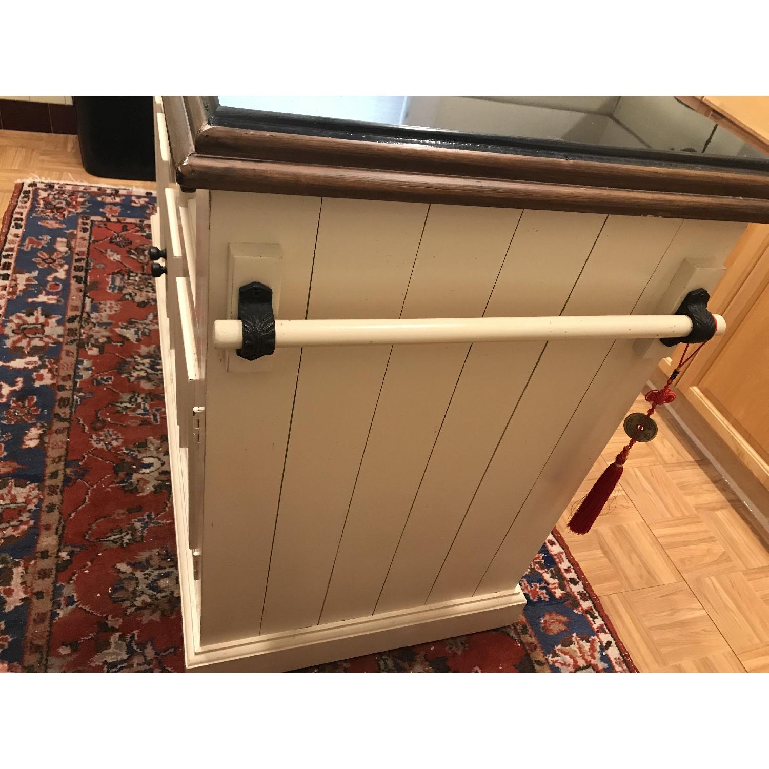 Harris Kitchen Island w/ Granite Top - AptDeco