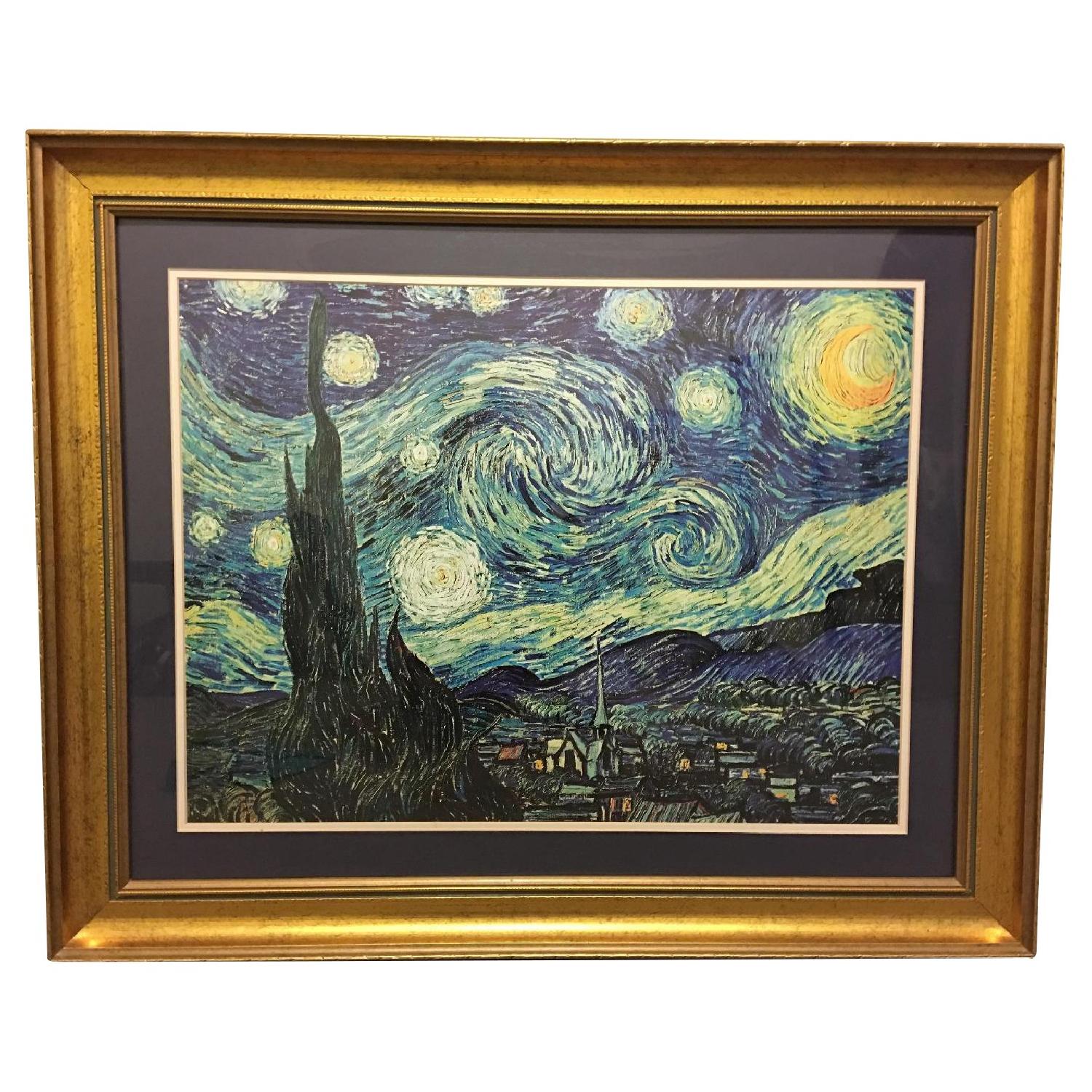 Vincent Van Gogh Framed Art Print - The Starry Night - AptDeco