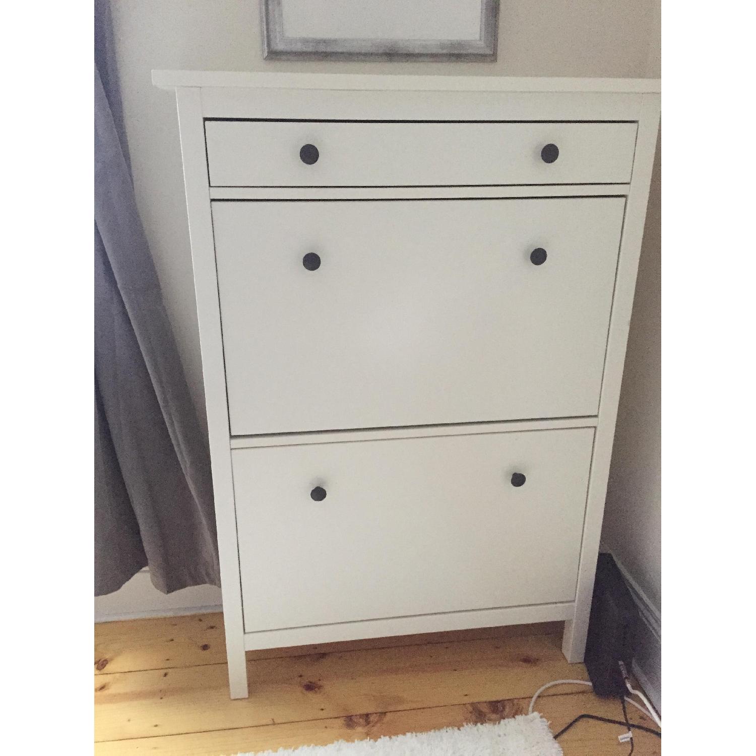 Ikea Hemnes Shoe Cabinet w/ 2 Compartments - AptDeco