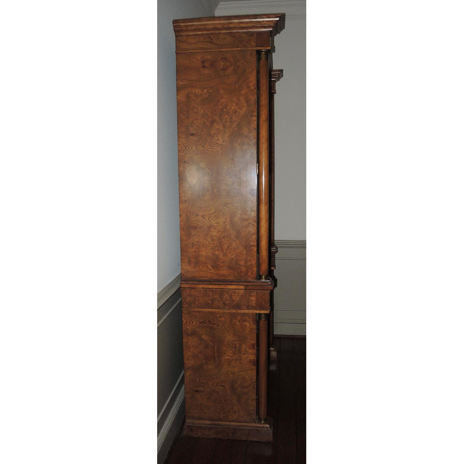 Reproduction Biedermeier Breakfront China Cabinet - AptDeco