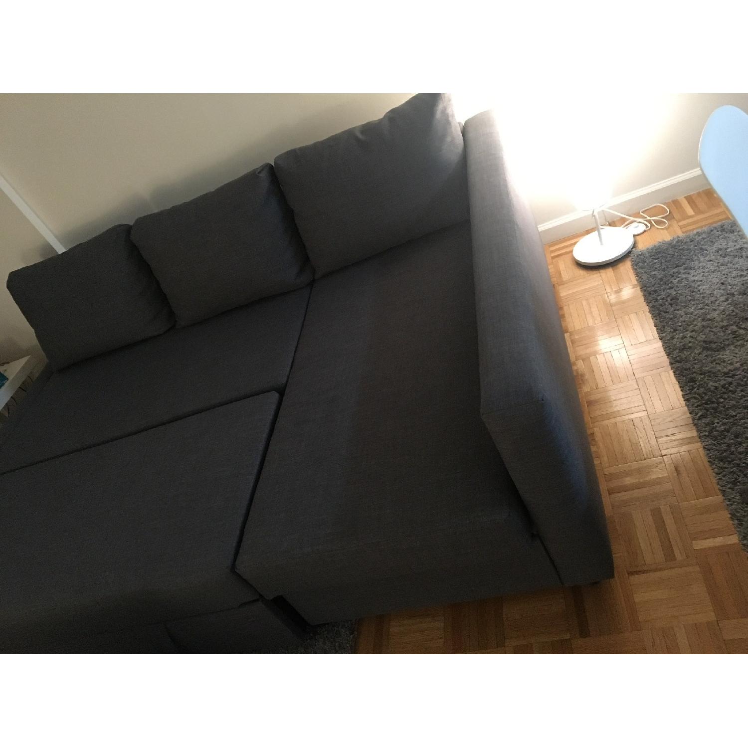 Ikea Friheten Grey Sofa Bed w/ Storage - AptDeco