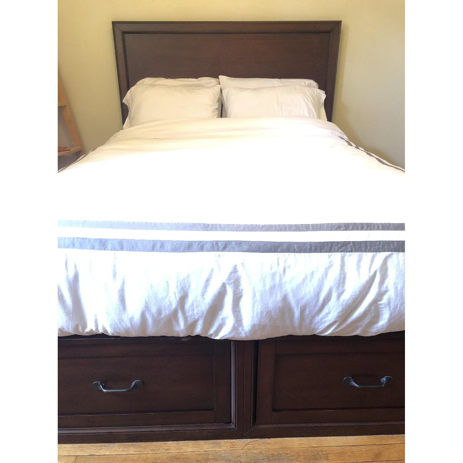 Pottery Barn Stratton Bed w/ Storage Drawers - AptDeco