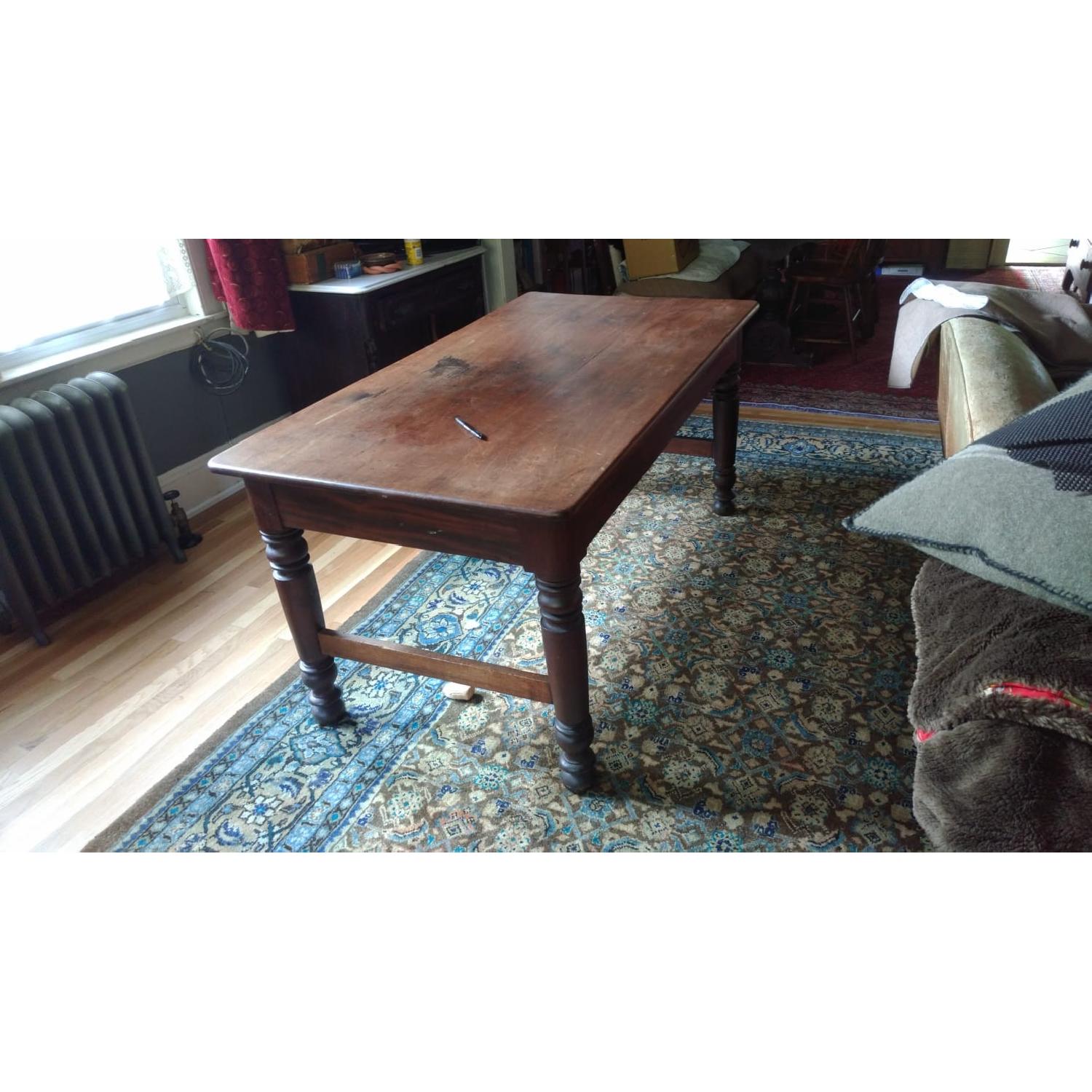 Antique Wood Dining Table - AptDeco