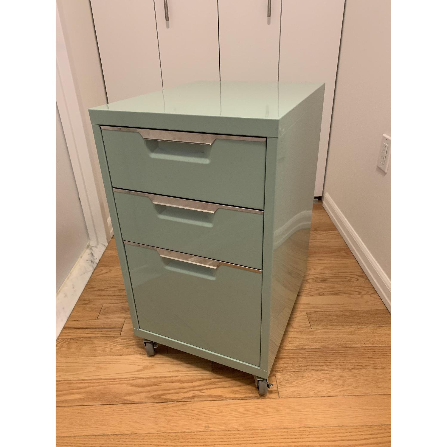 CB2 TPS Mint 3-Drawer Filing Cabinet - AptDeco