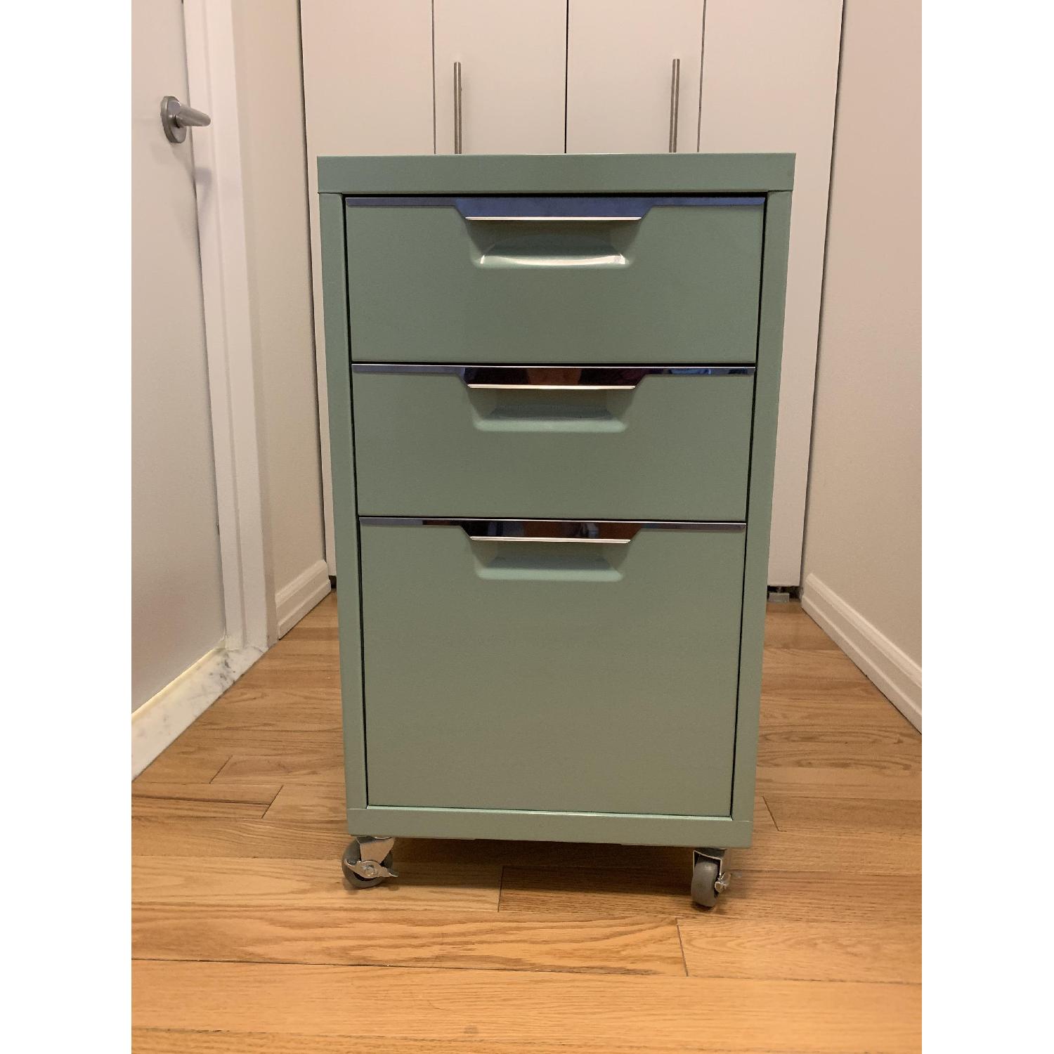 CB2 TPS Mint 3-Drawer Filing Cabinet - AptDeco