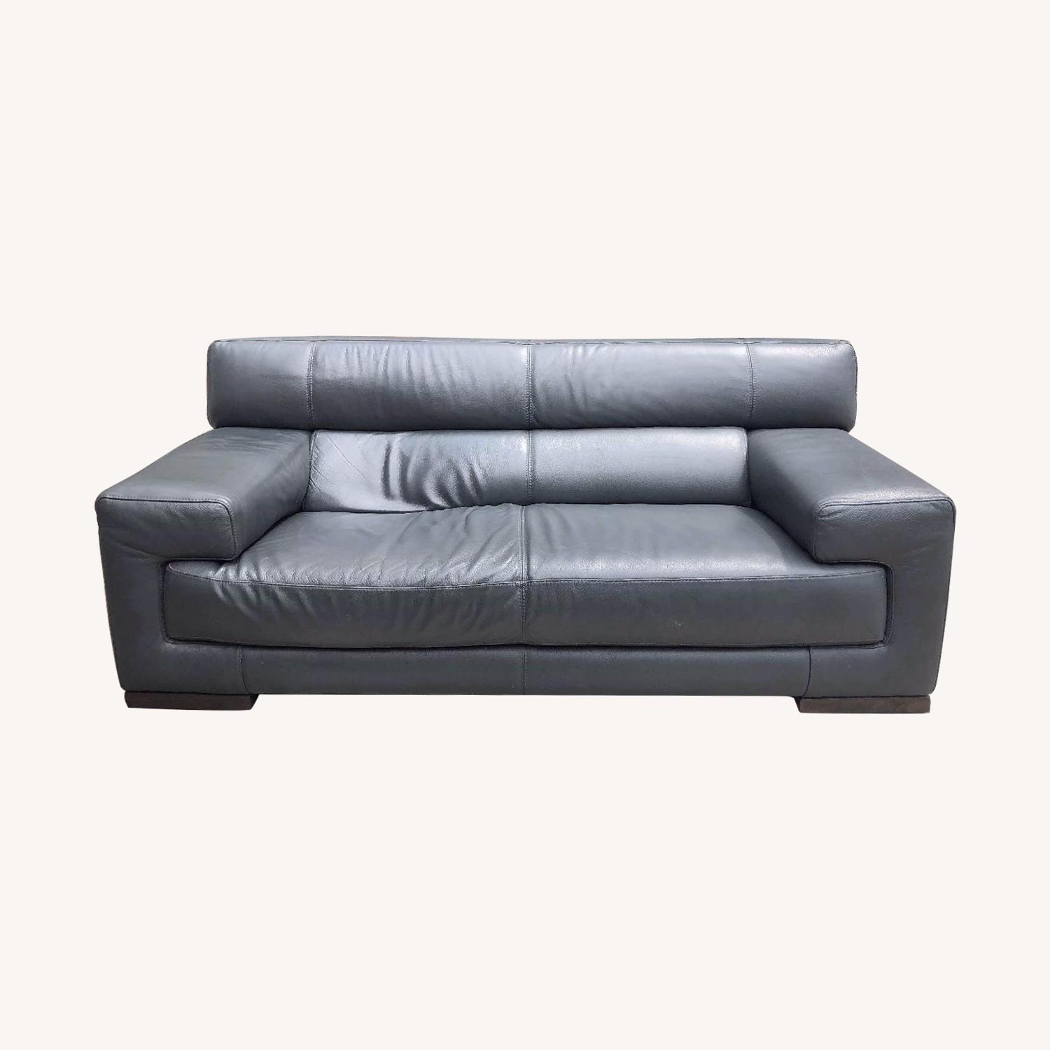 Natuzzi Editions Leather Sofa - AptDeco