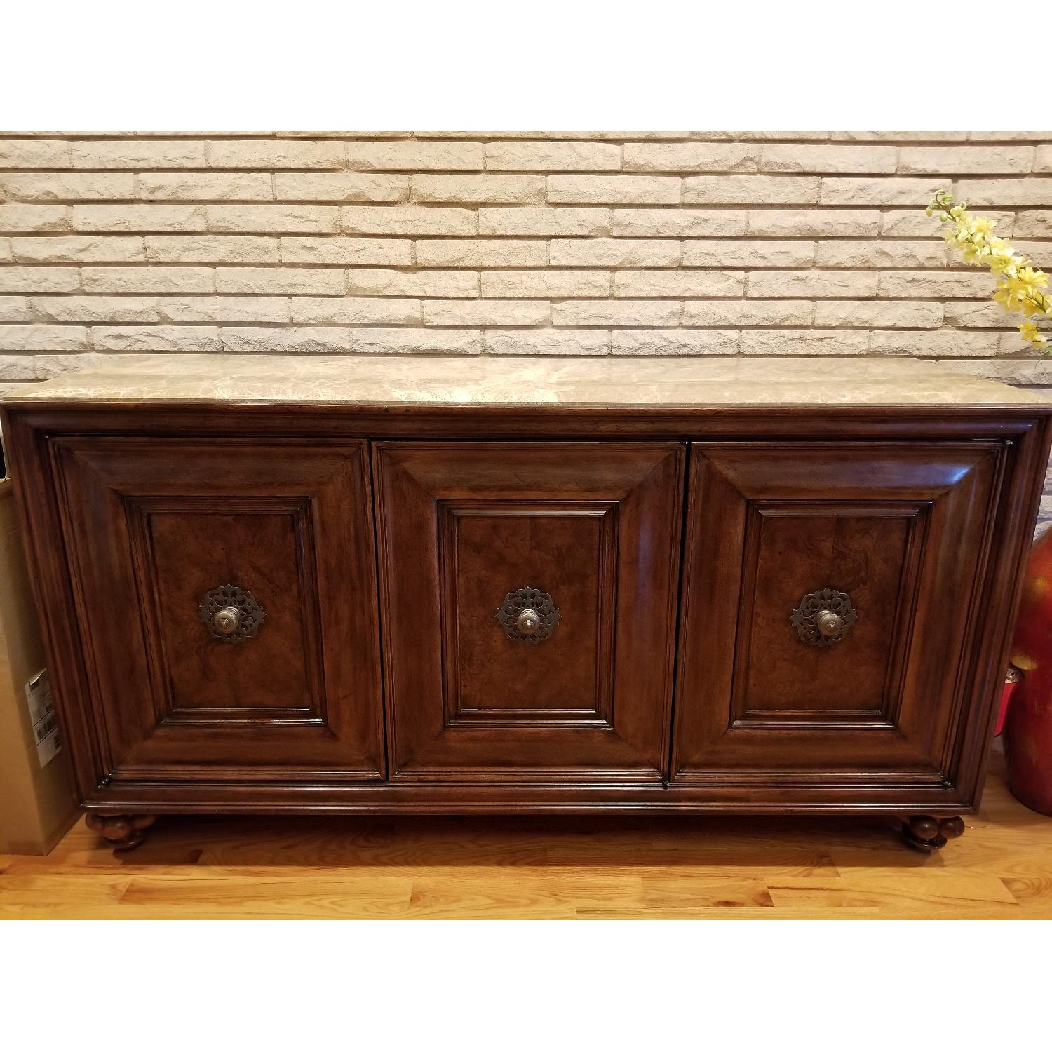 Thomasville Formal Dining Stone Top Buffet - AptDeco