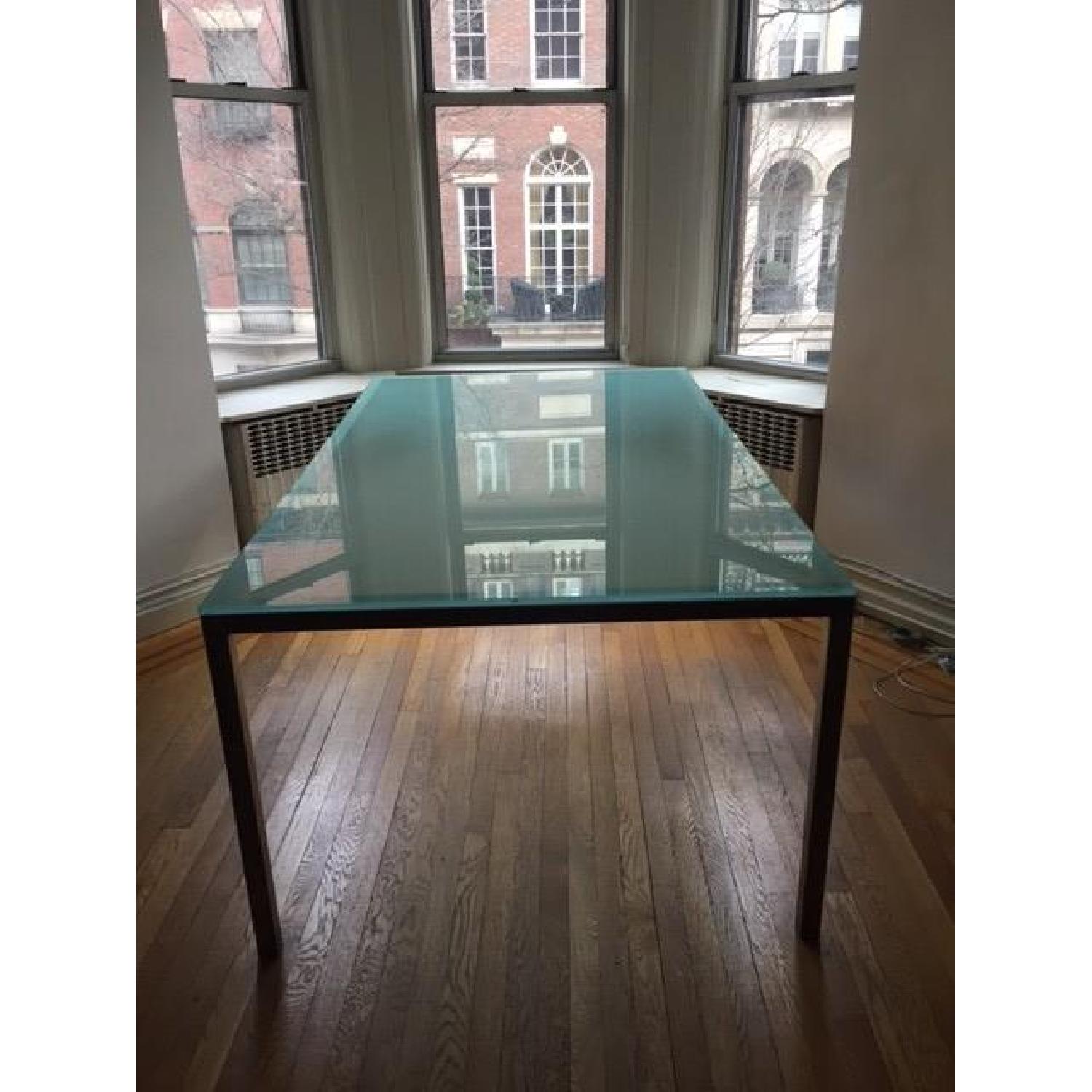 Conran's Glass & Metal Dining Table - AptDeco