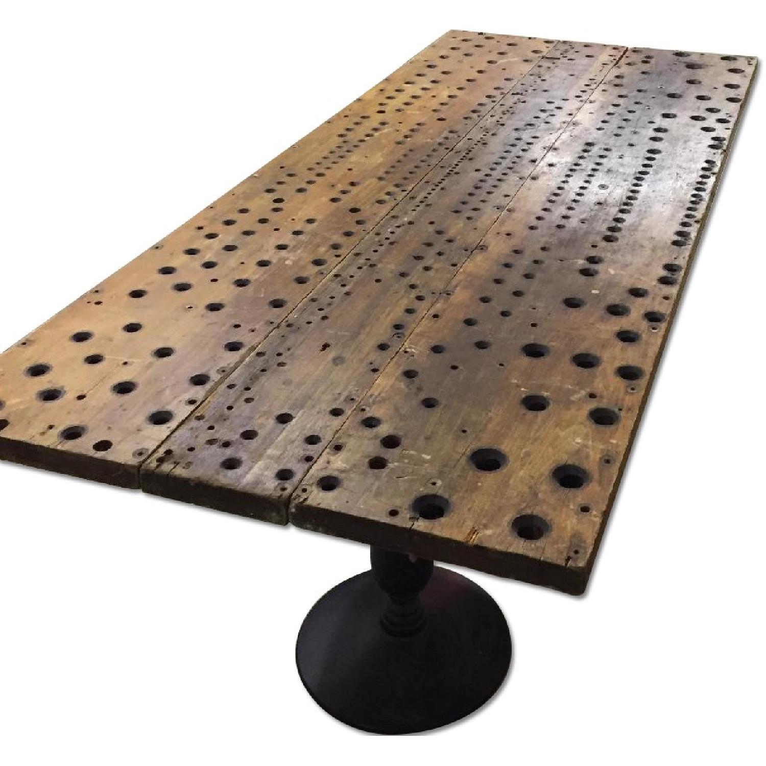 Reclaimed Church Organ Wood Bespoke Table - AptDeco