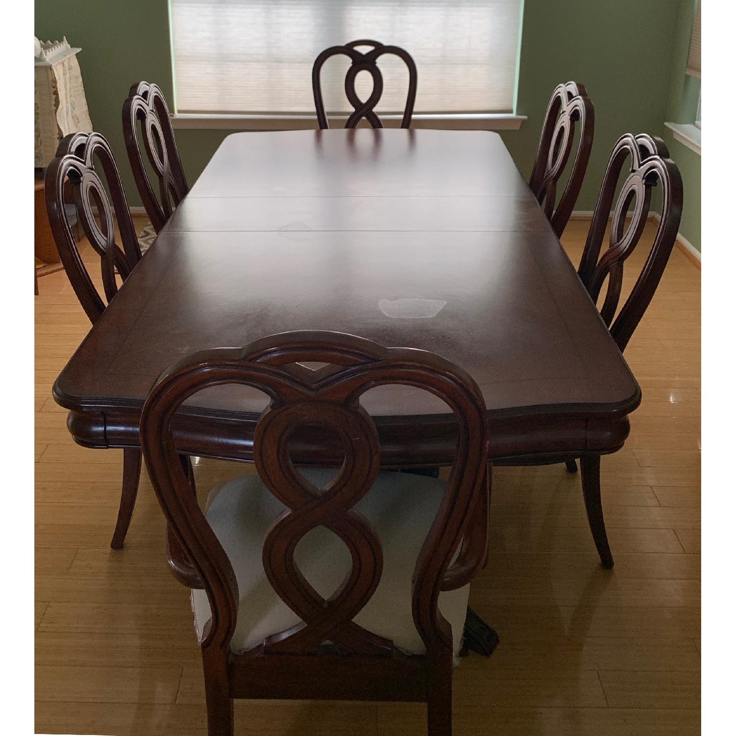 Bob's 7-Piece Mahogany Dining Set - AptDeco