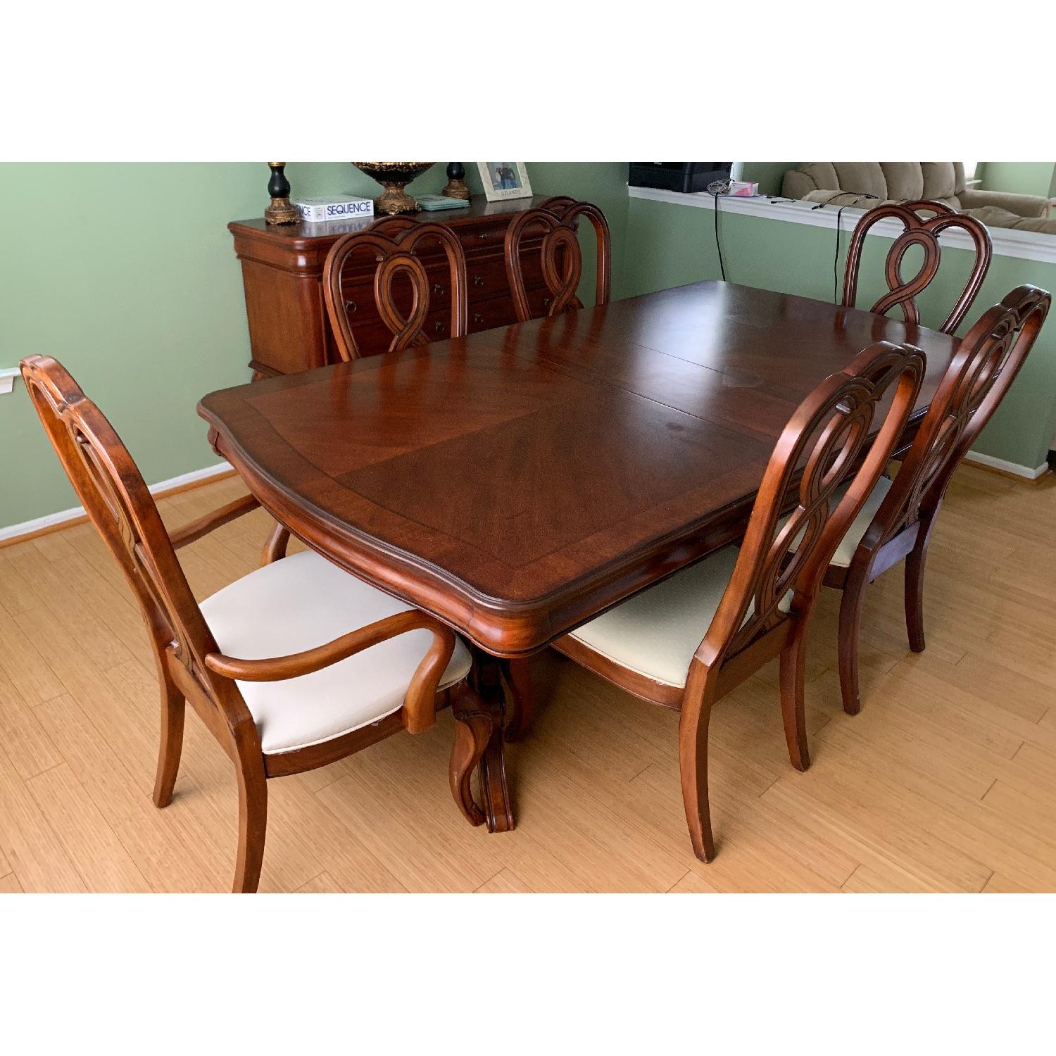 Bob's 7-Piece Mahogany Dining Set - AptDeco