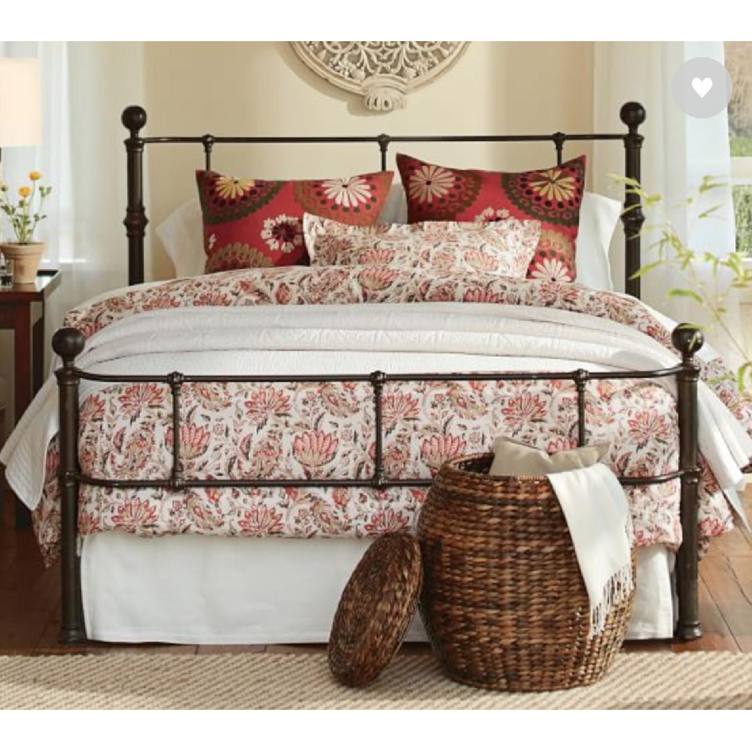 Wrought iron bed frame pottery barn store