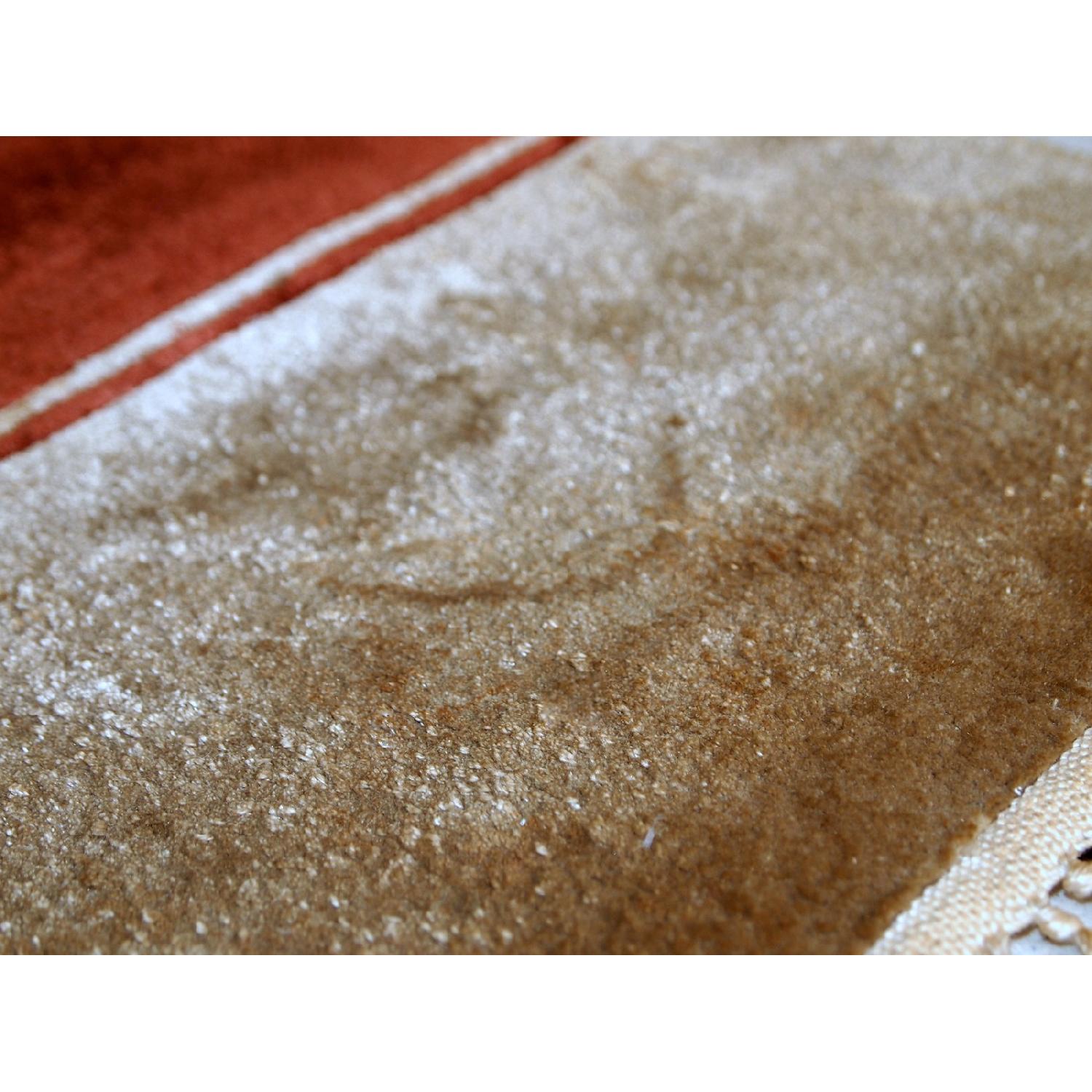 Vintage Handmade Art Deco Chinese Silk Rug - AptDeco