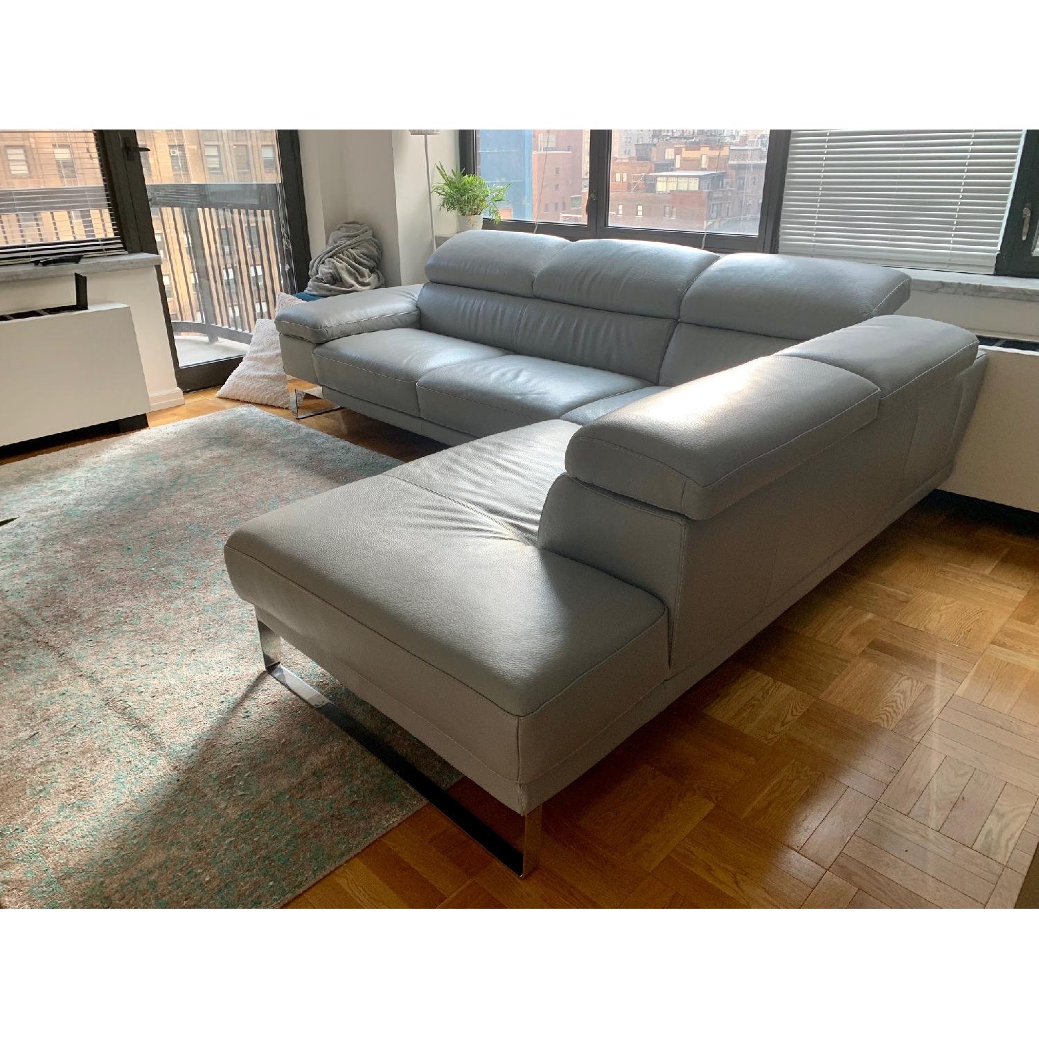 Giuseppe & Giuseppe Italian Leather Sectional Sofa - AptDeco