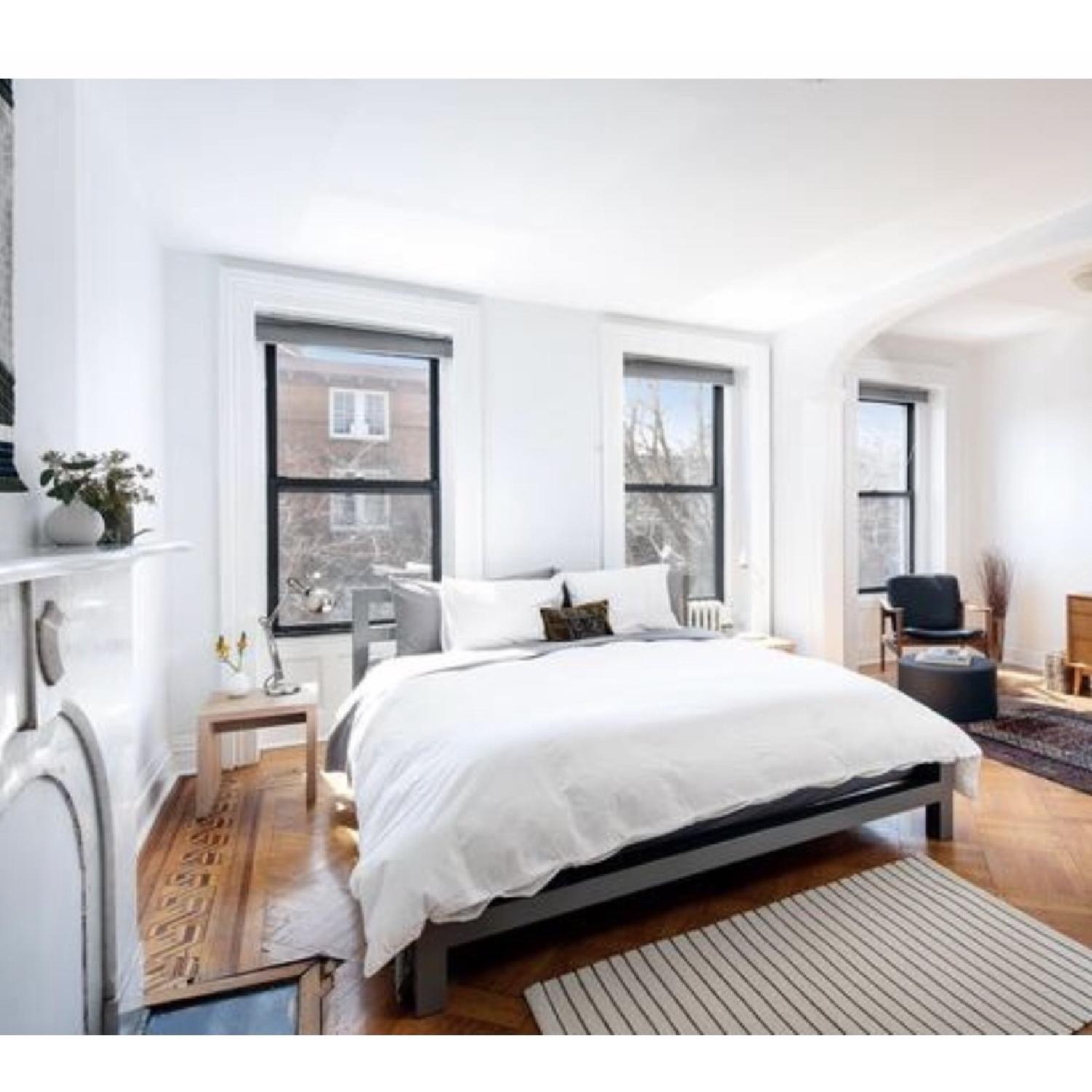 CB2 Contemporary King Size Bed Frame - AptDeco