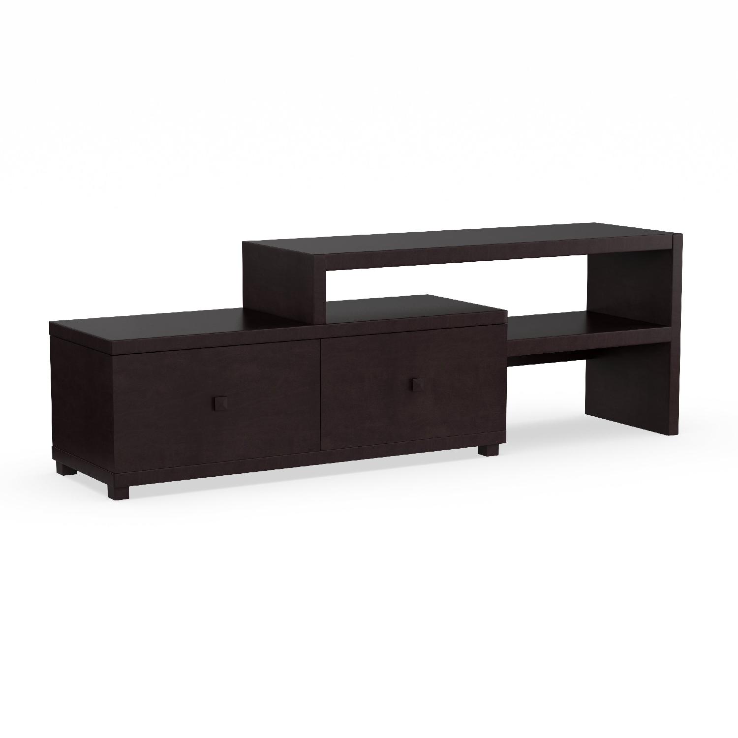 Porch & Den Hendricks Isle Asymmetrical TV Stand - AptDeco