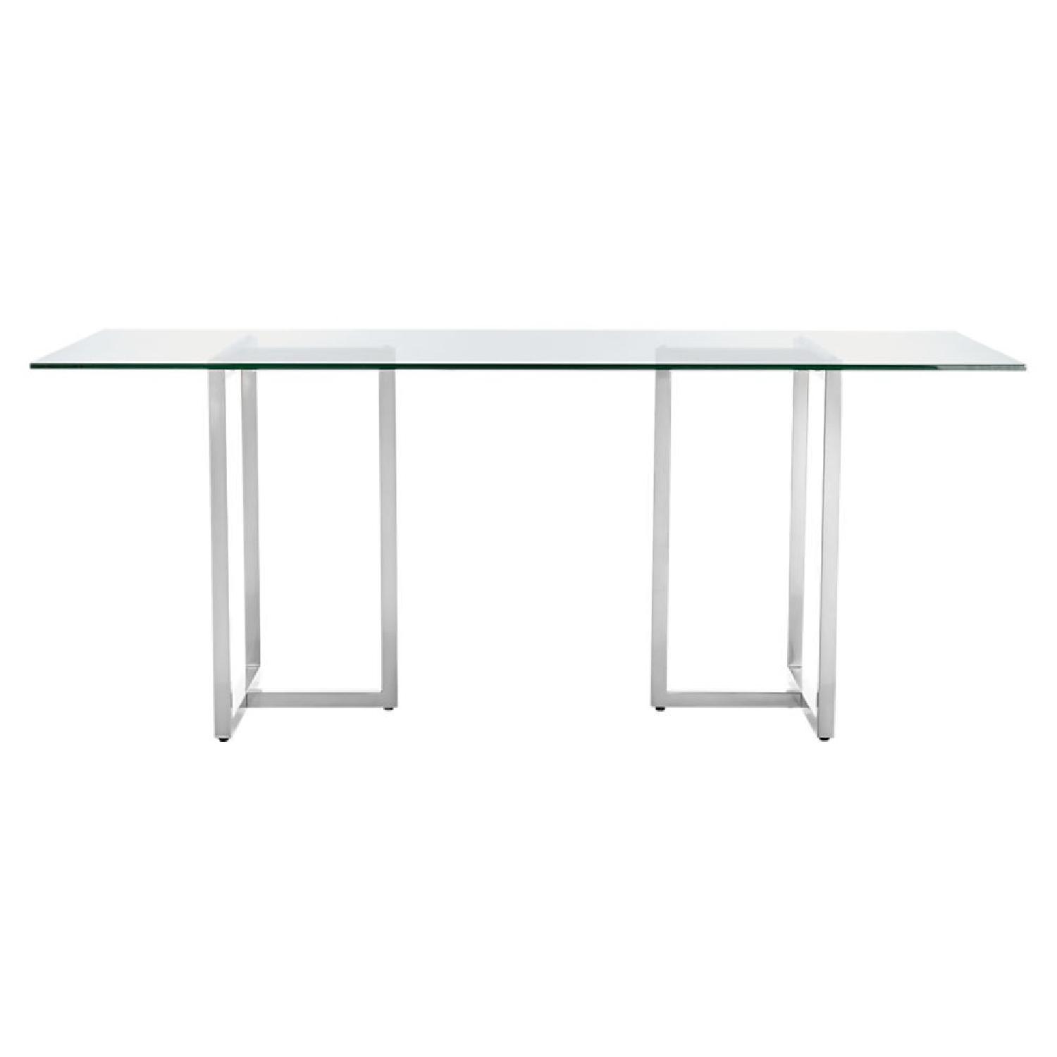 CB2 Silverado Brass Dining Table - AptDeco