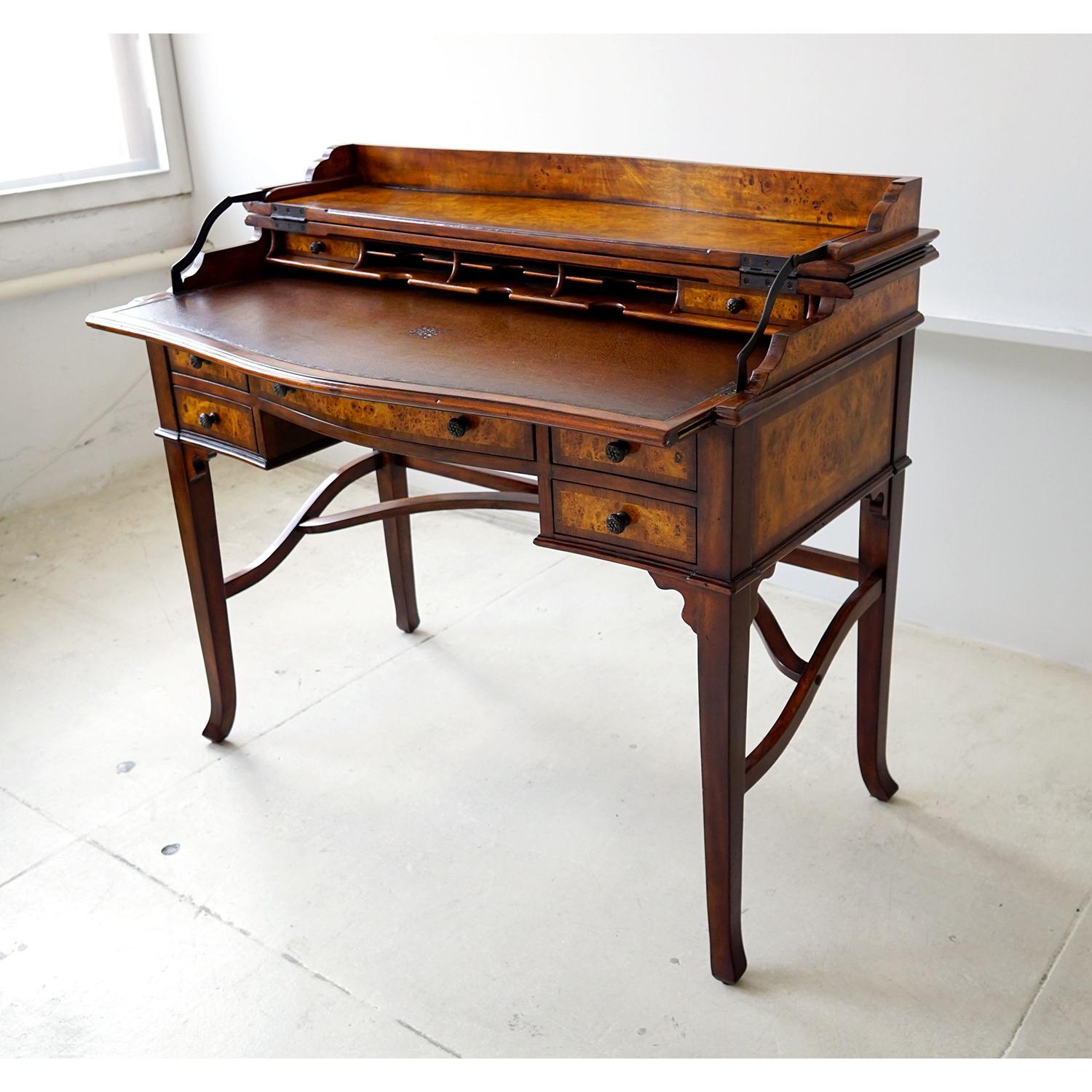 Theodore Alexander Campaign Fold-Out Writing Desk - AptDeco