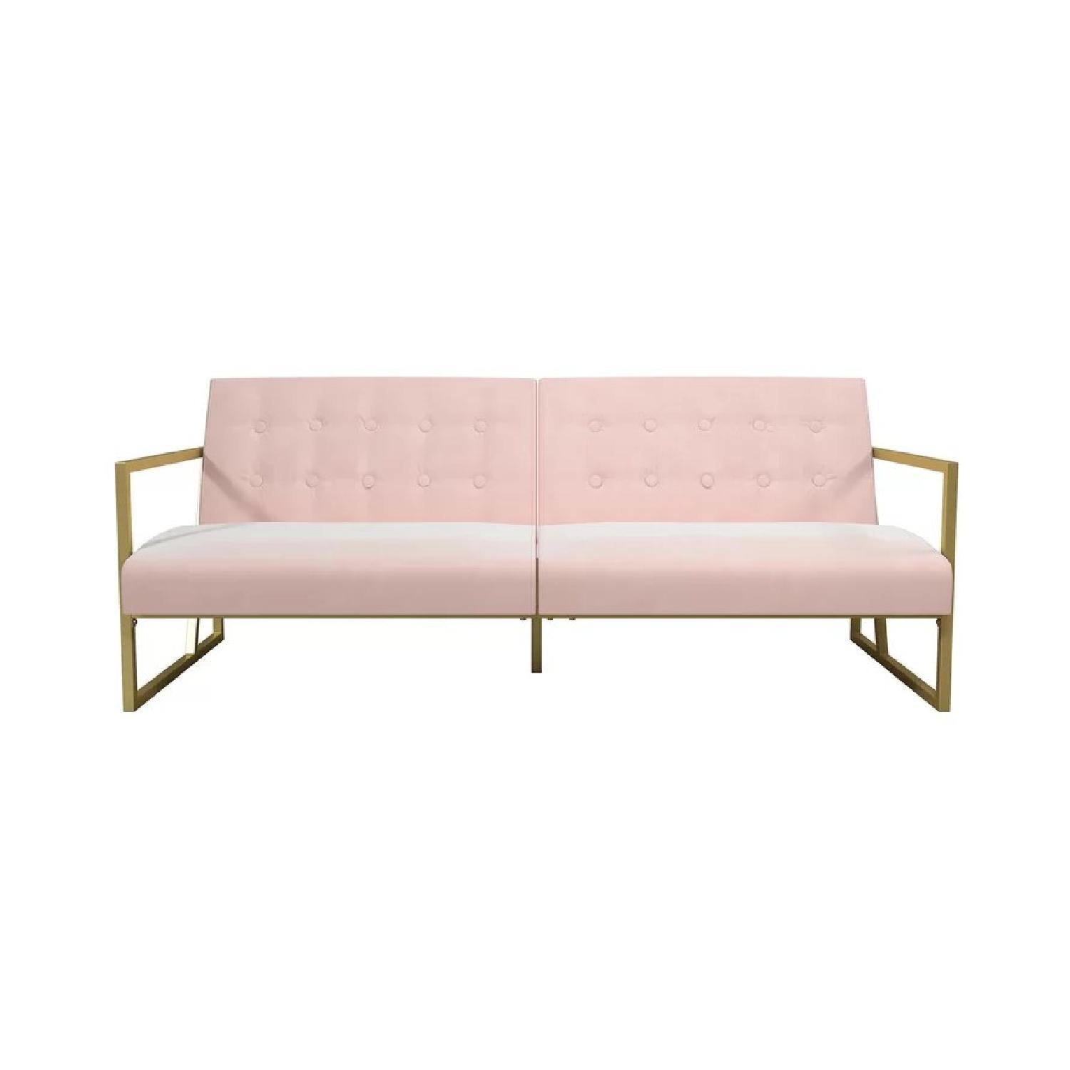 Cosmopolitan CosmoLiving Blush Pink Sofa - AptDeco