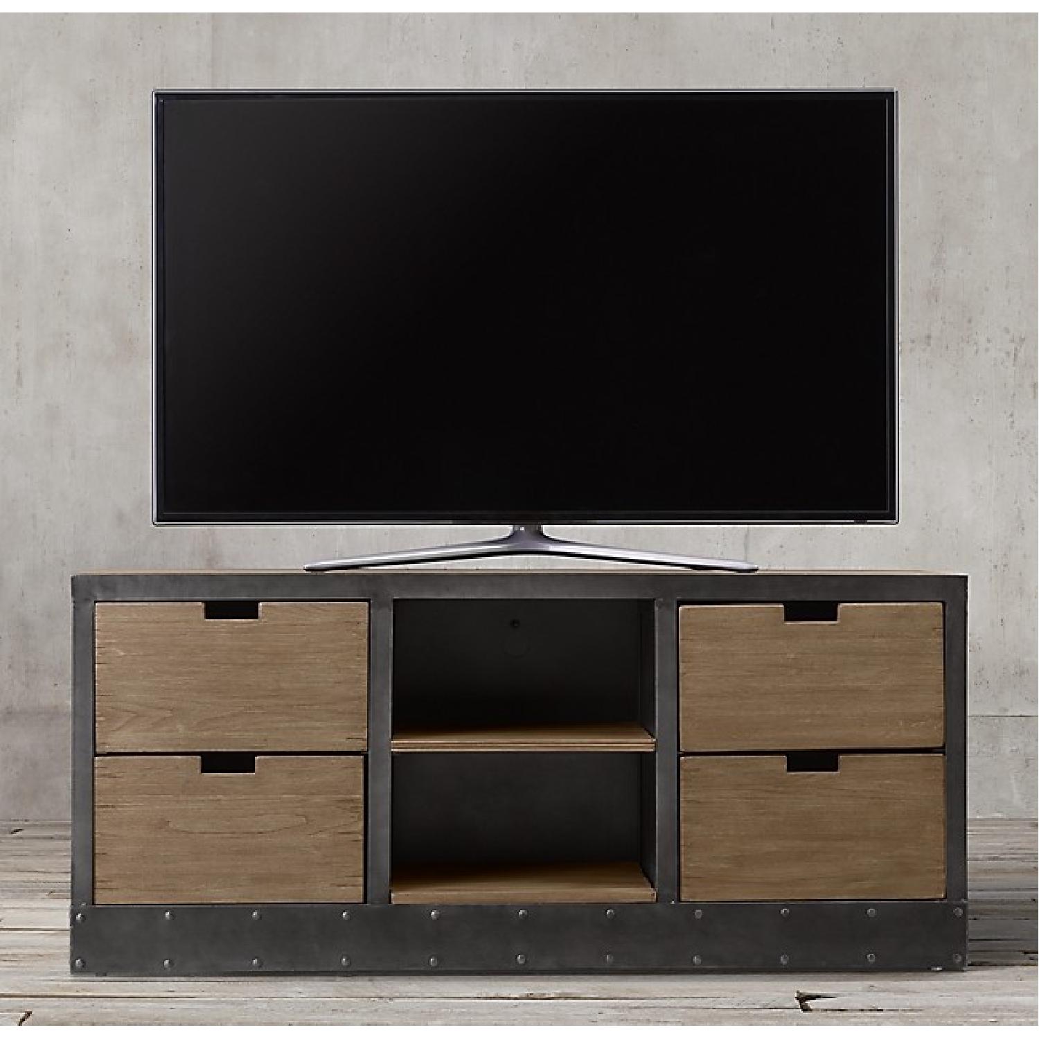 Restoration Hardware 1950s Dutch Shipyard Media Console - AptDeco