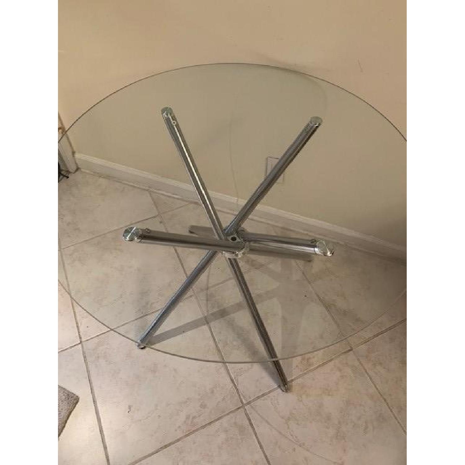 Zipcode Design Vince Glass Dining Table - AptDeco