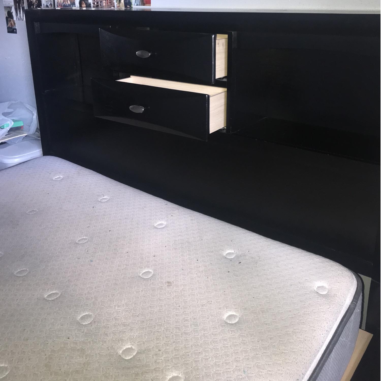 Black Queen Storage Platform Bed - AptDeco