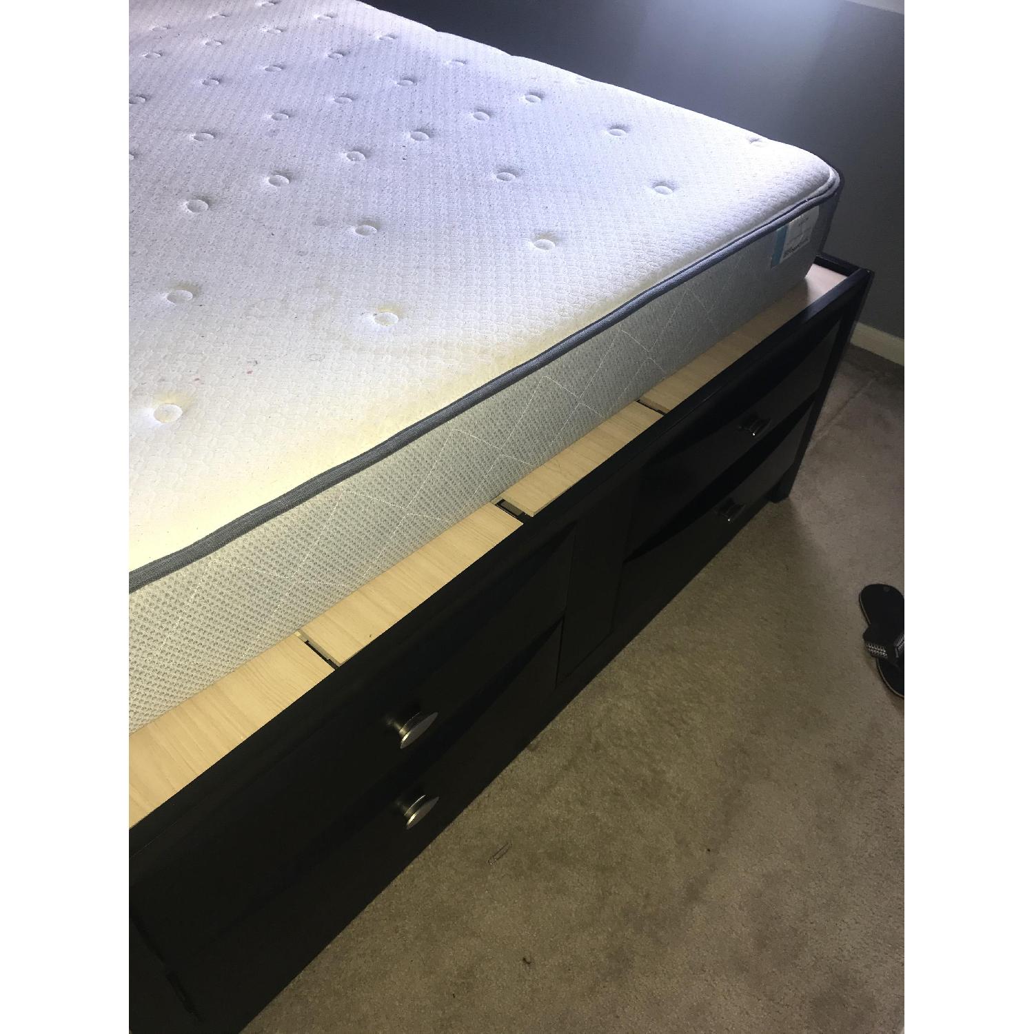Black Queen Storage Platform Bed - AptDeco