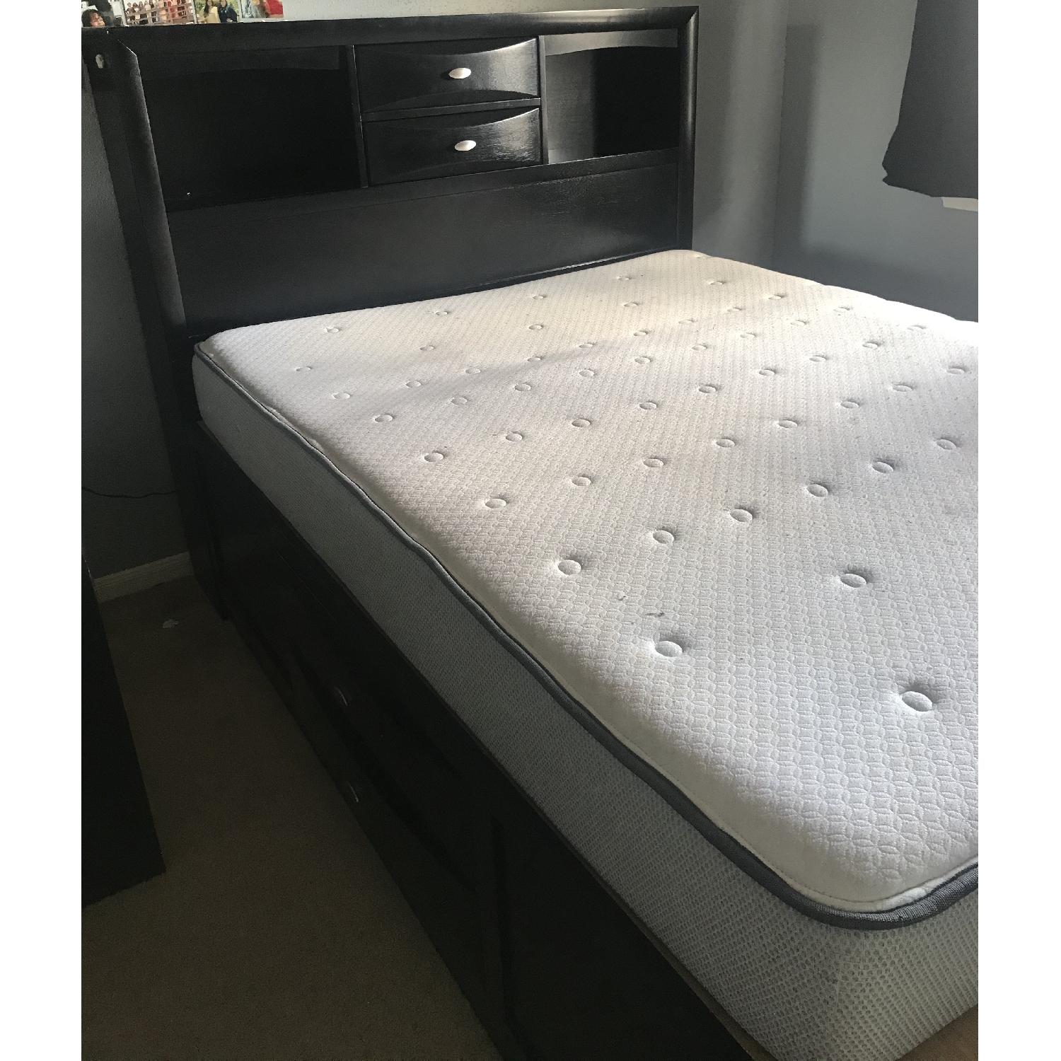 Black Queen Storage Platform Bed - AptDeco