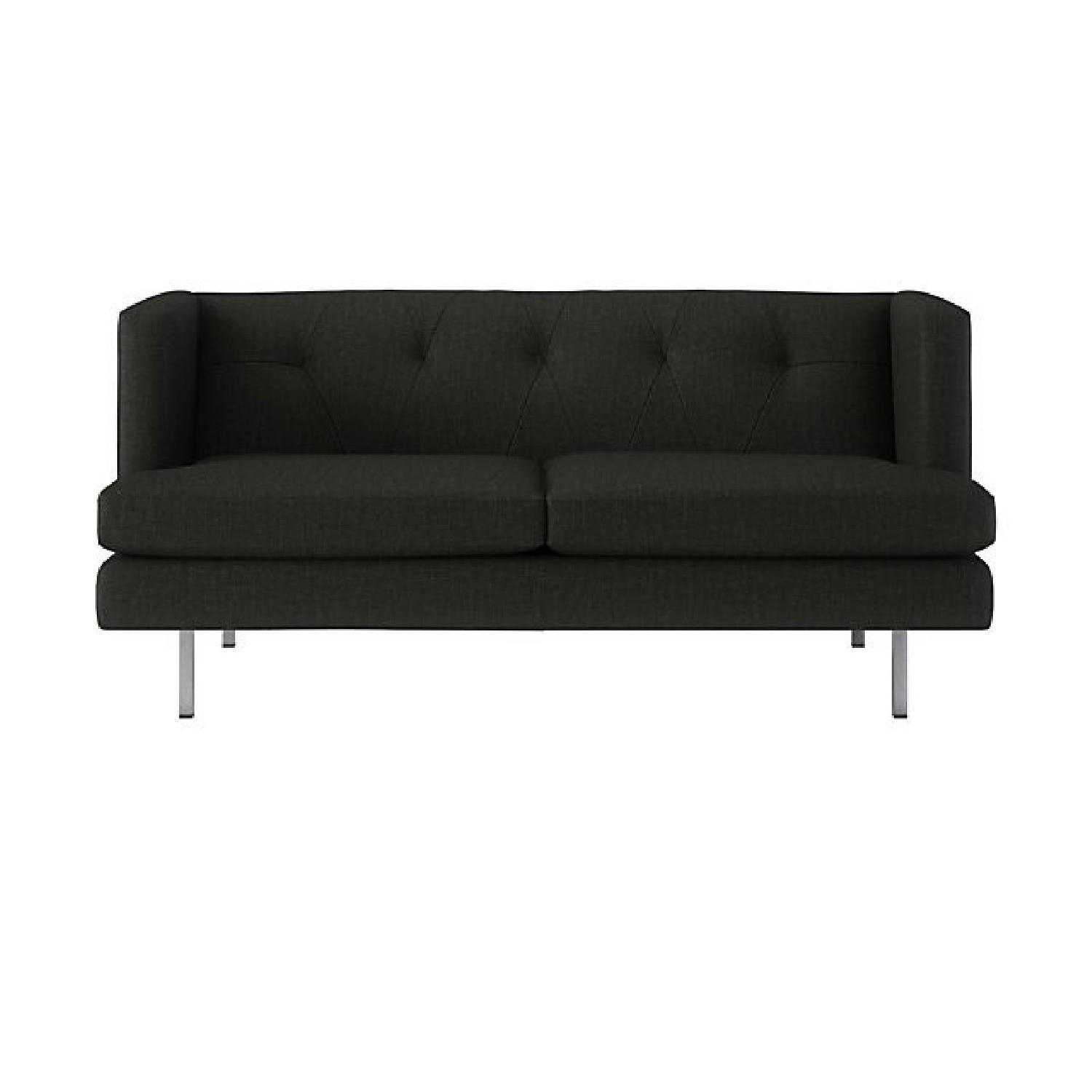 CB2 Avec Apartment Sofa in Carbon - AptDeco
